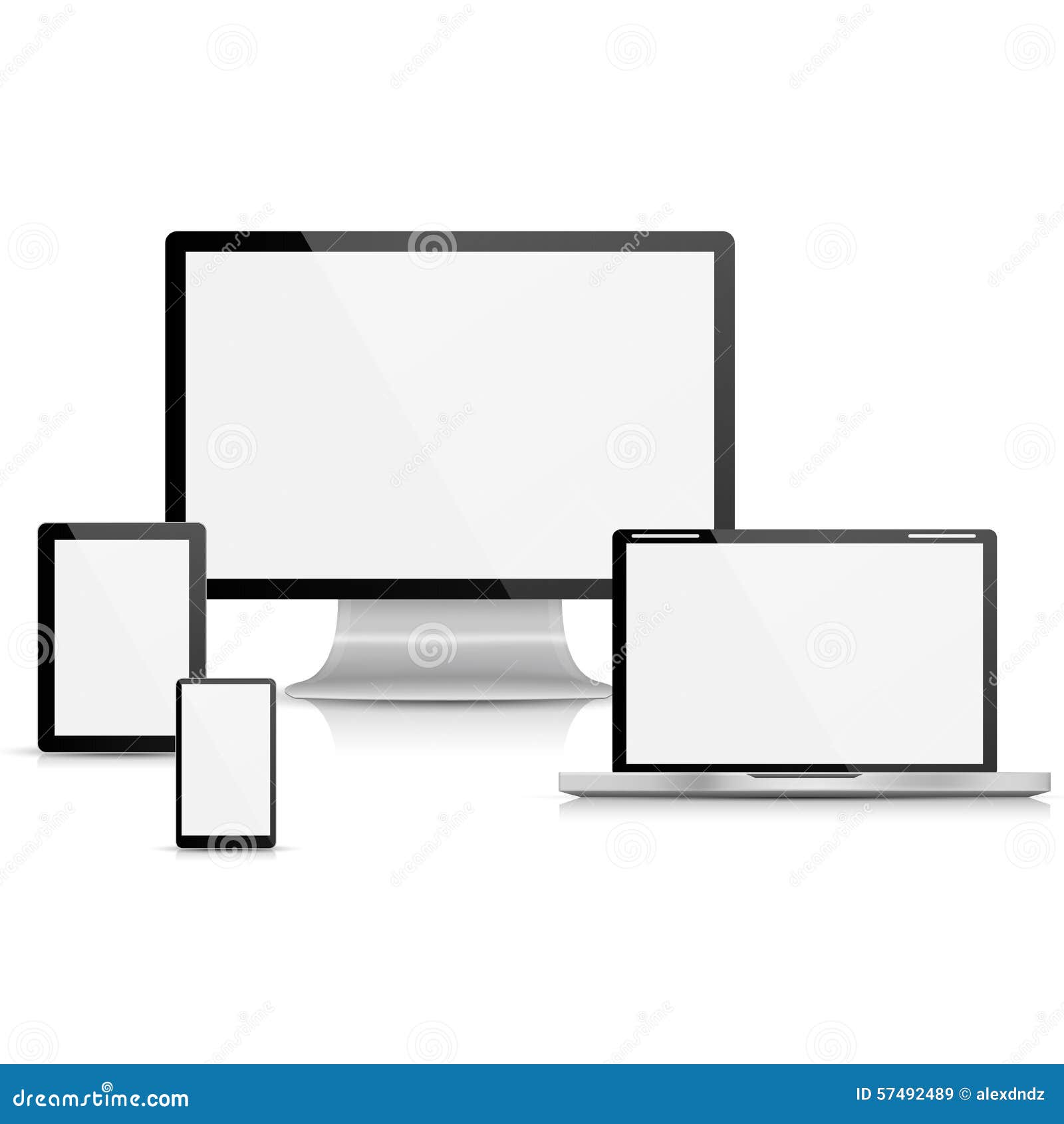 Collection of Realistic Vector Laptop, Tablet Computer, Monitor and ... Collection of Realistic Vector Laptop, Tablet Computer, Monitor and ...
