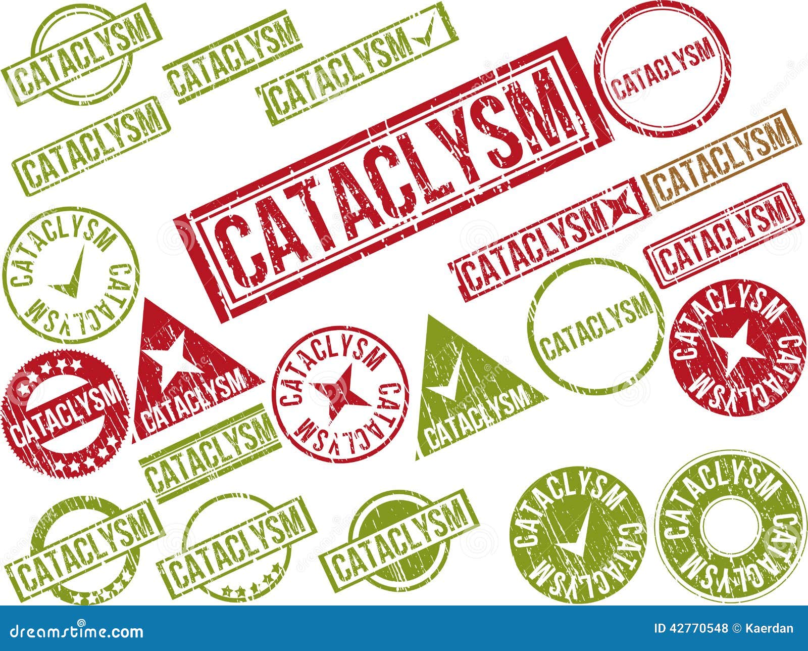 Collection of 22 Red Grunge Rubber Stamps with Text Stock Vector ...