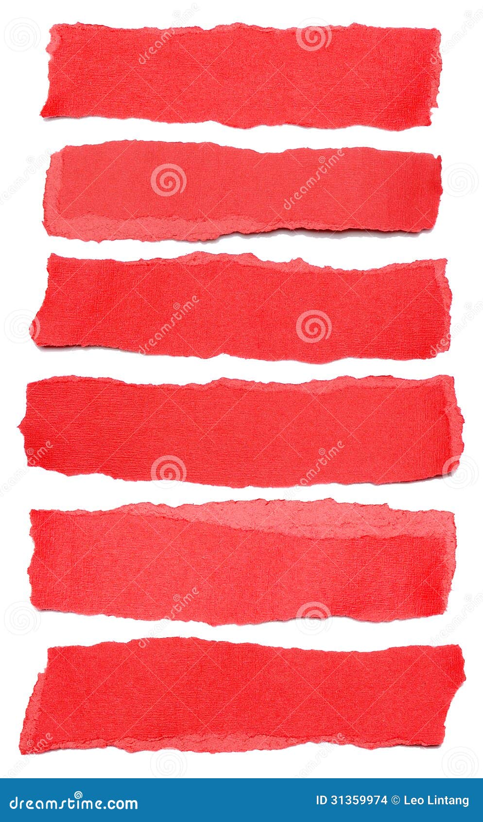 Collection of Red Paper Tears Stock Photo - Image of texture, space ...