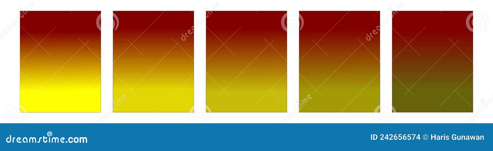 Collection of Red and Yellow Gradient Backgrounds. Vector Illustration ...