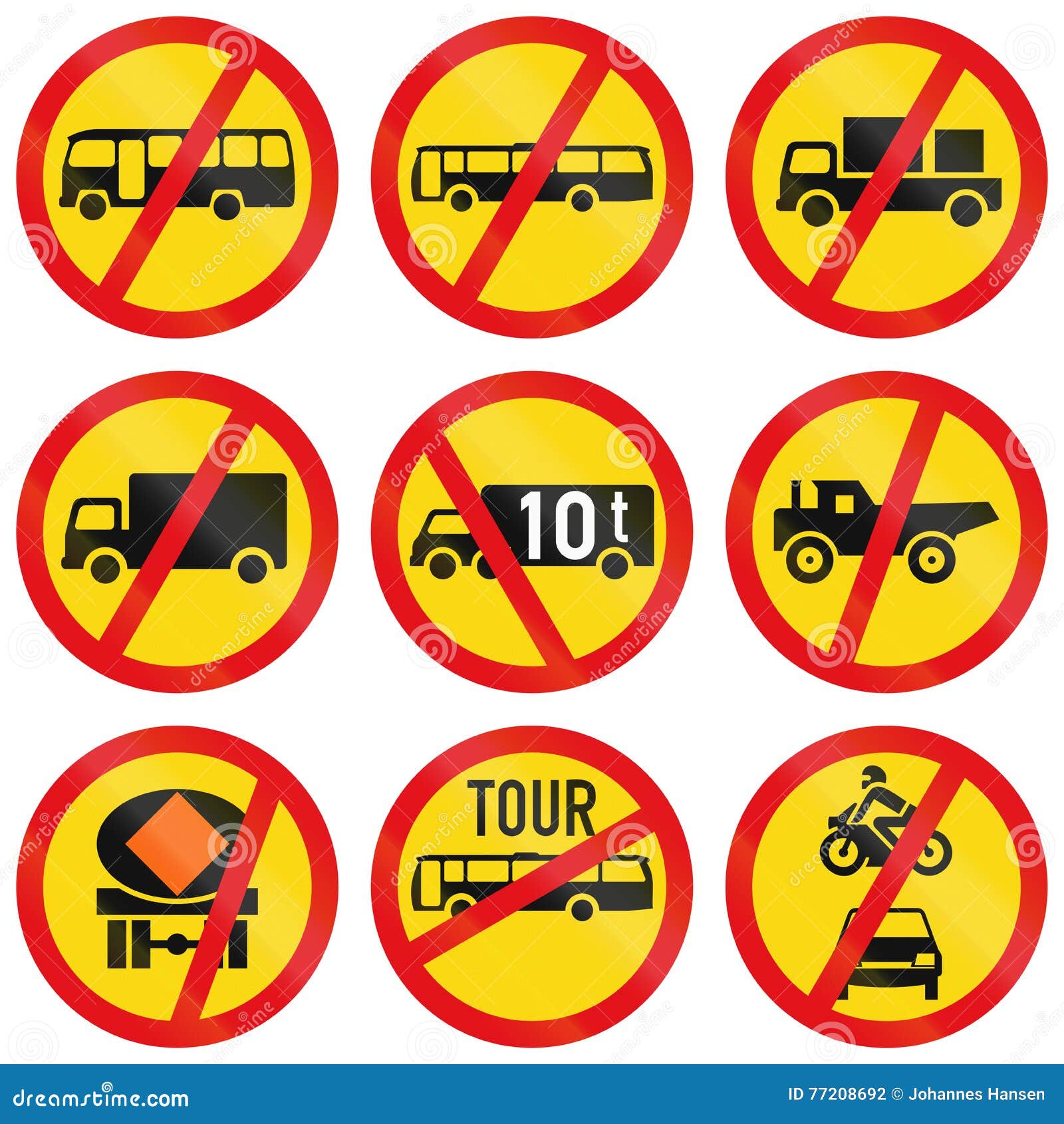 Collection of Regulatory Road Signs Used in Botswana Stock Illustration ...