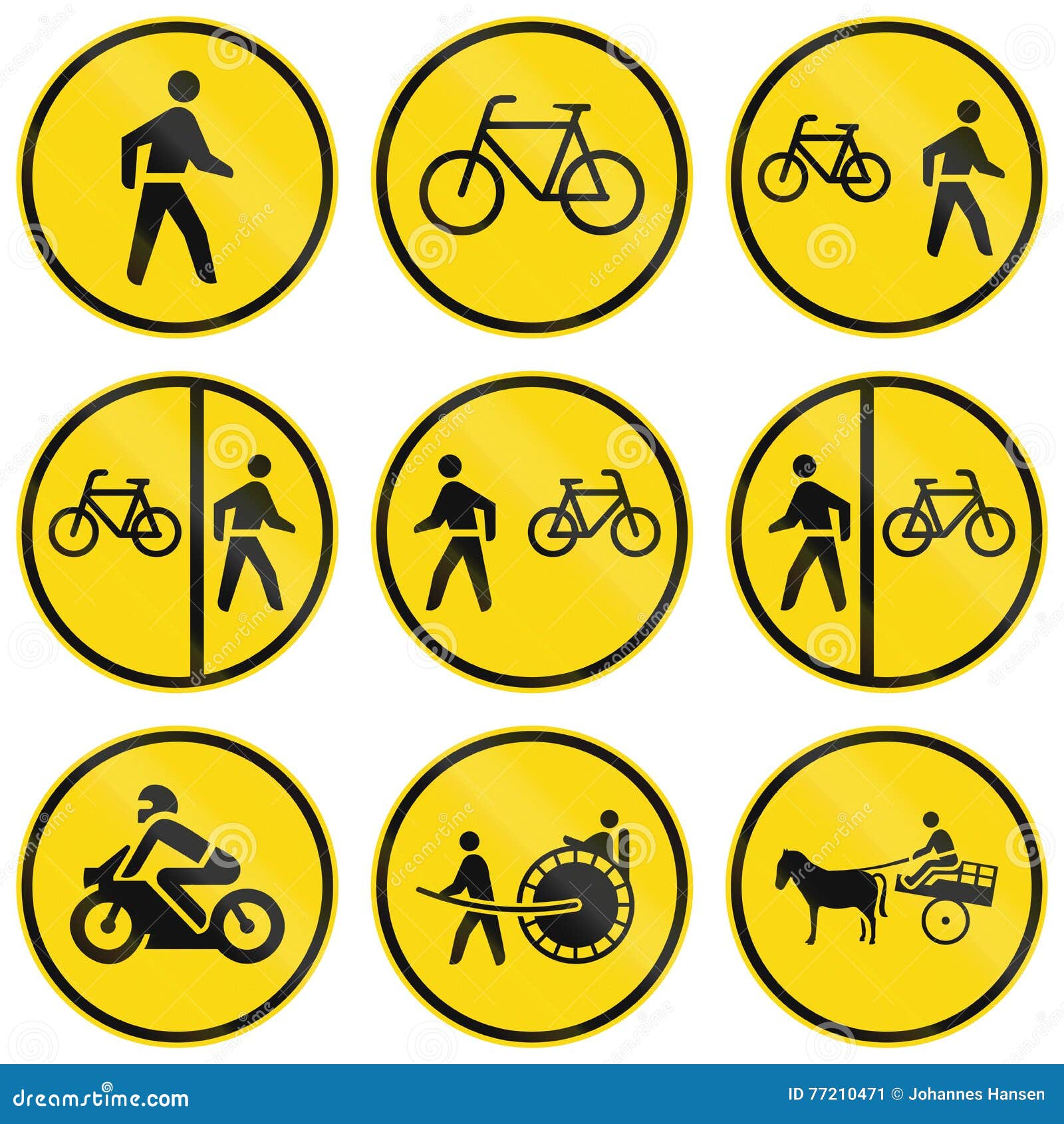 Collection Of Regulatory Road Signs Used In Botswana Royalty-Free Stock ...