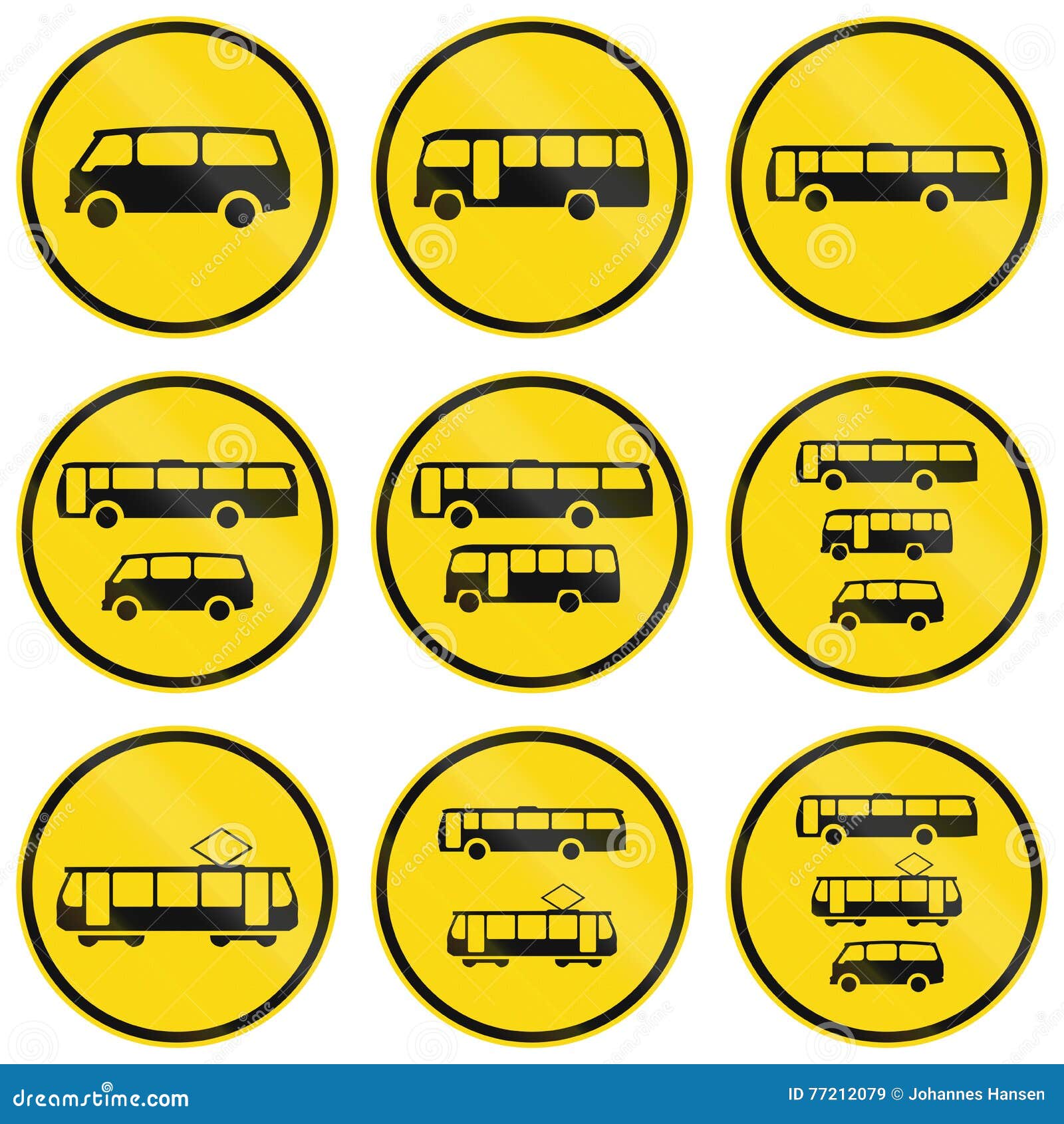 Collection of Regulatory Road Signs Used in Botswana Stock Illustration ...