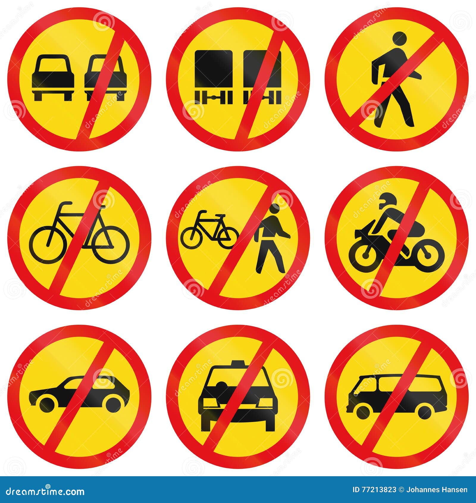 Collection of Regulatory Road Signs Used in Botswana Stock Illustration ...