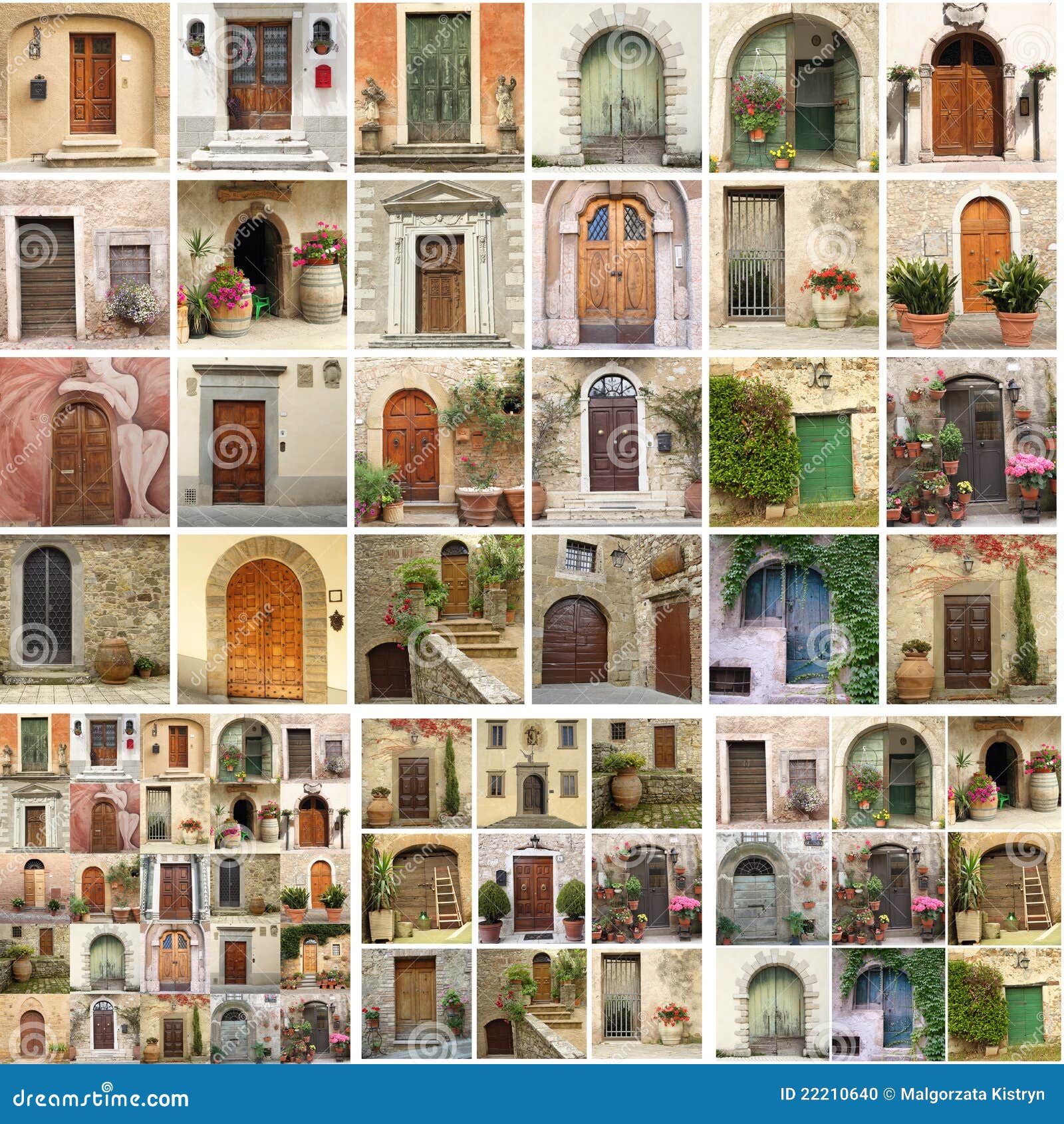 Collection of retro doors stock photo. Image of house - 22210640