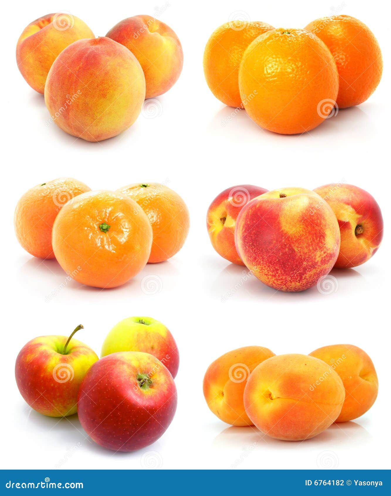 Collection of Ripe Fruit Isolated Stock Photo - Image of isolated, food ...