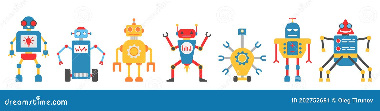 Collection Robot Character,Artificial Intelligence, AI. Androids ...