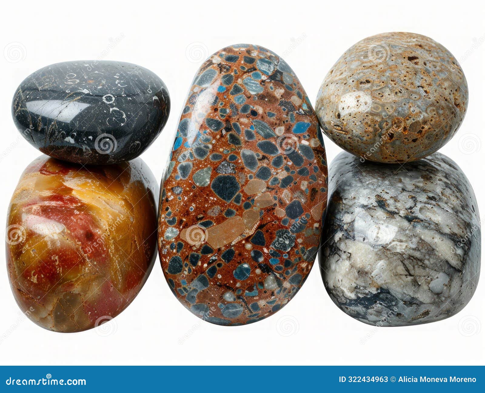 A Collection of Rocks with Different Colors and Textures Stock Image ...