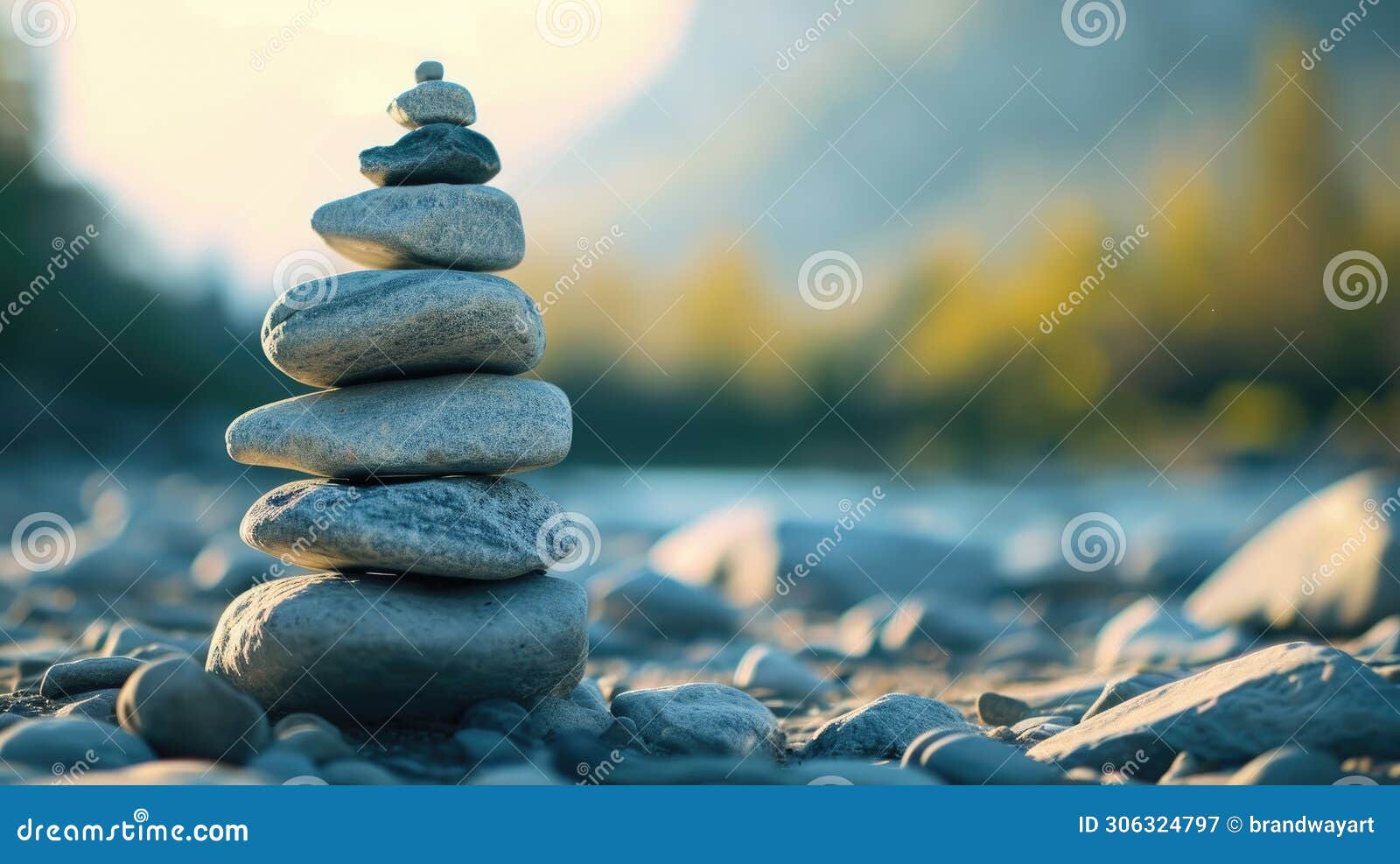 Stacked Rocks: a Balanced Formation Stock Illustration - Illustration ...