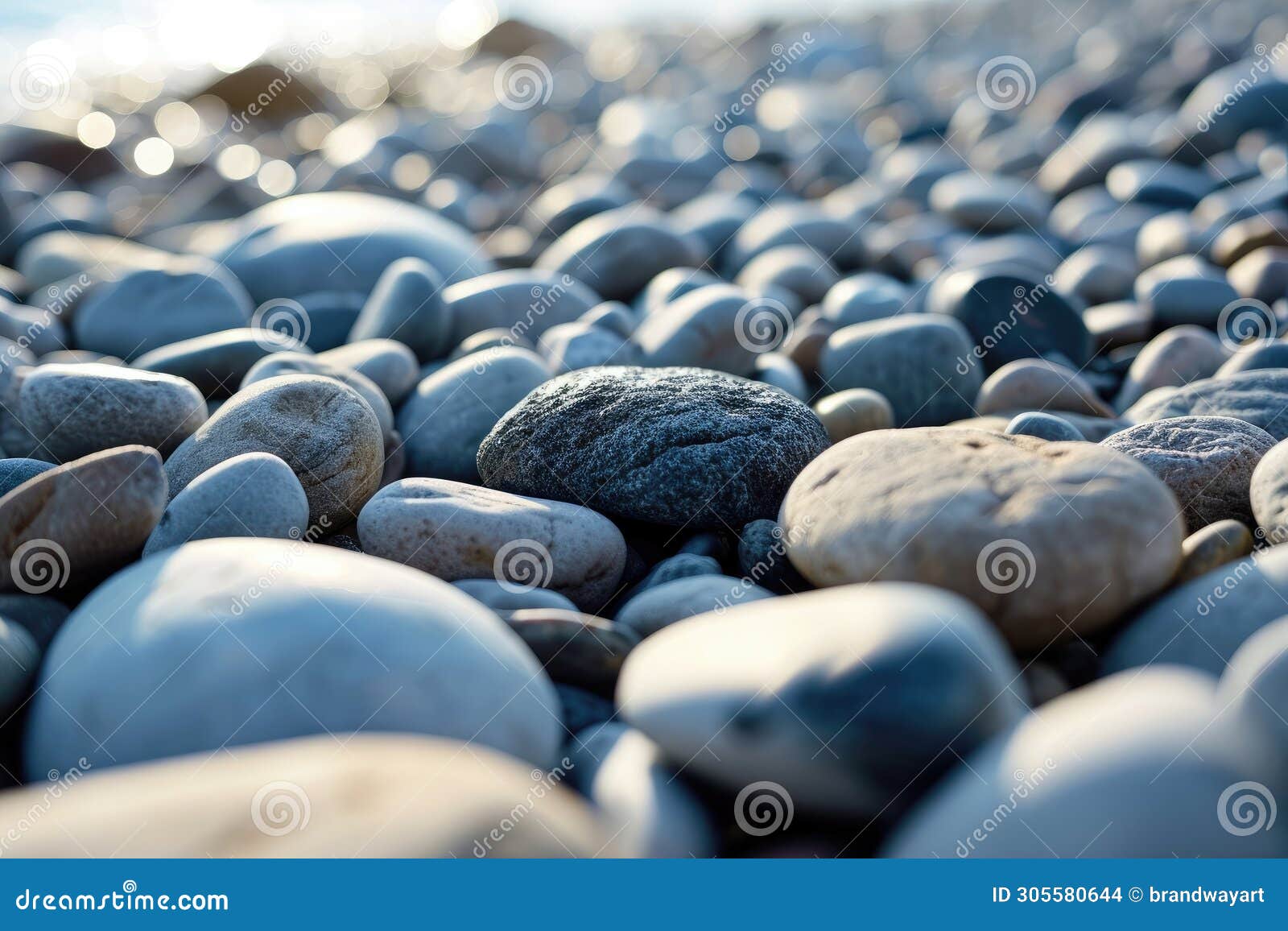 Assorted Rocks Scattered on the Ground Stock Illustration ...
