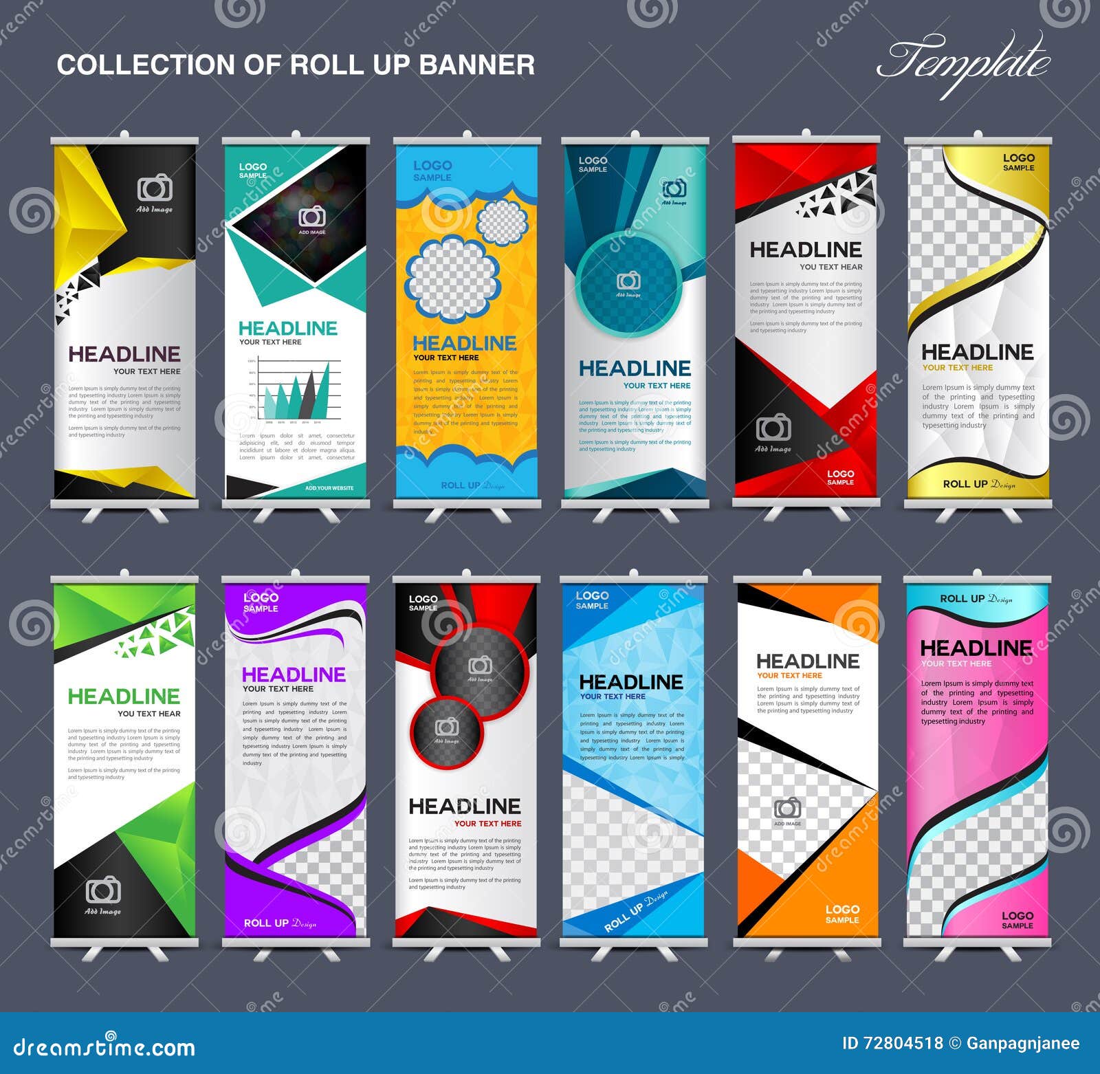Stand Up Banner Template Stock Illustrations – 19,604 Stand Up Banner ...