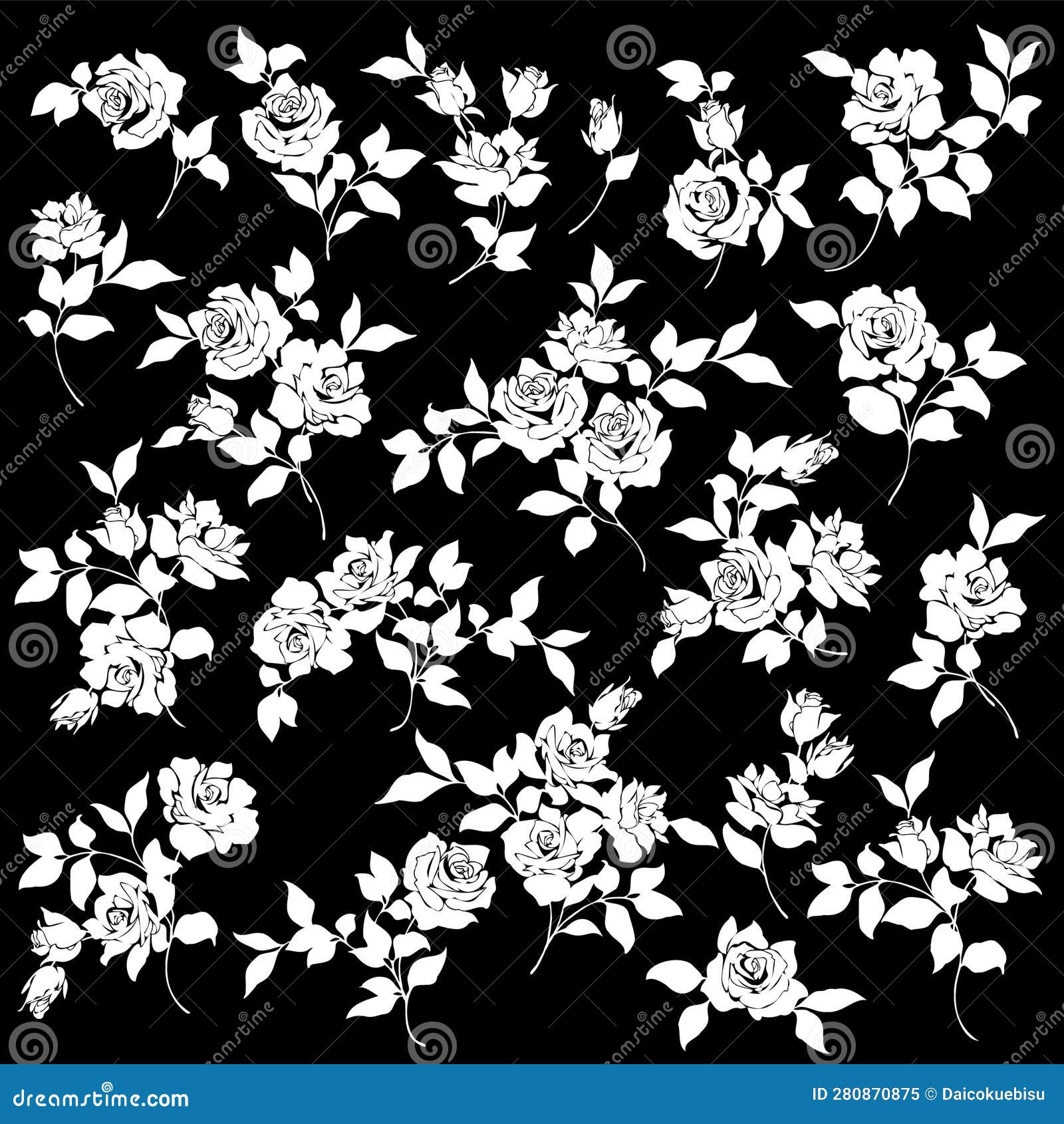 A Collection of Rose Materials Ideal for Textile Design, Stock Vector ...