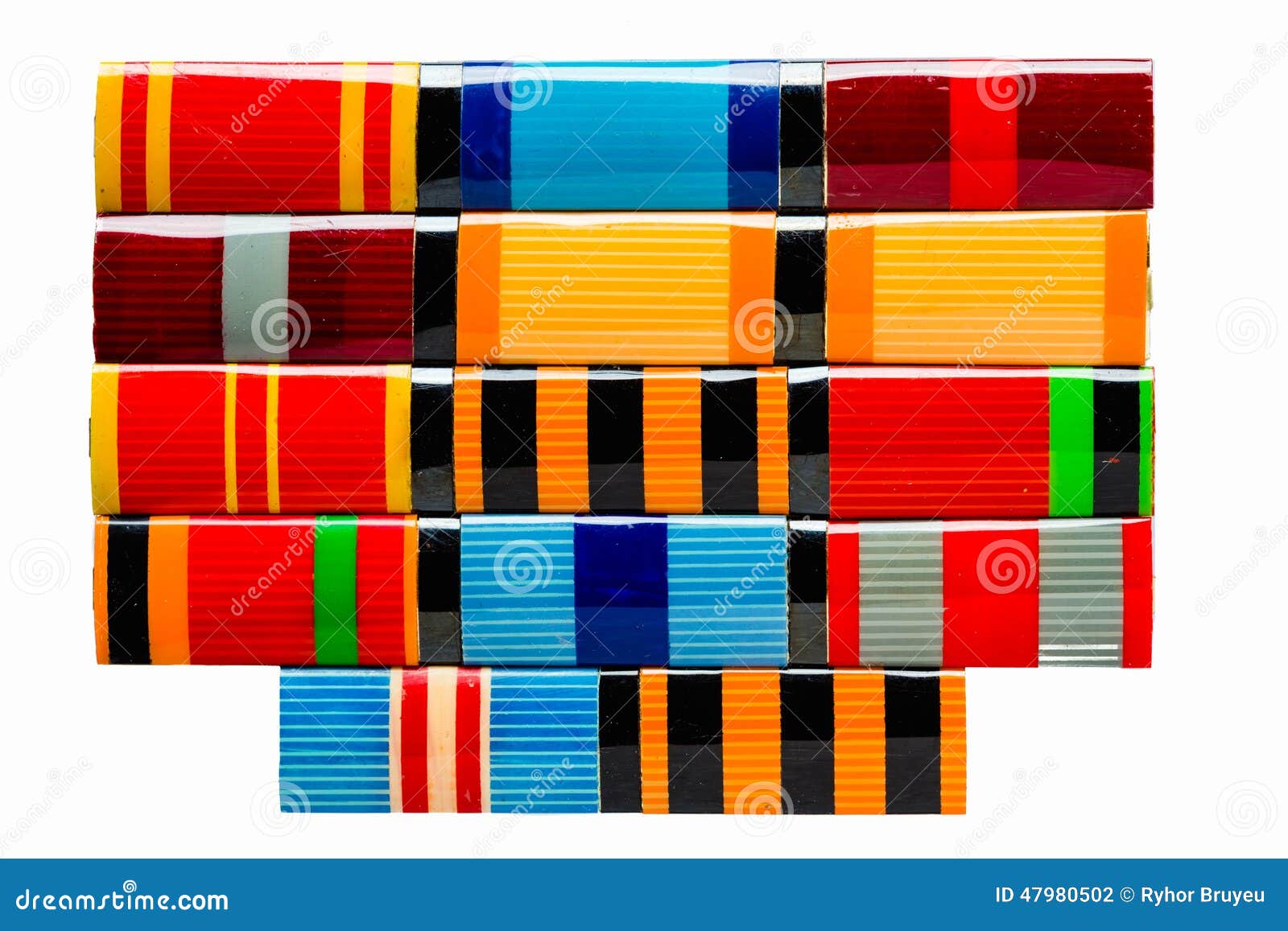 Collection of Russian (Soviet) Medal Ribbons for Participation I Stock ...