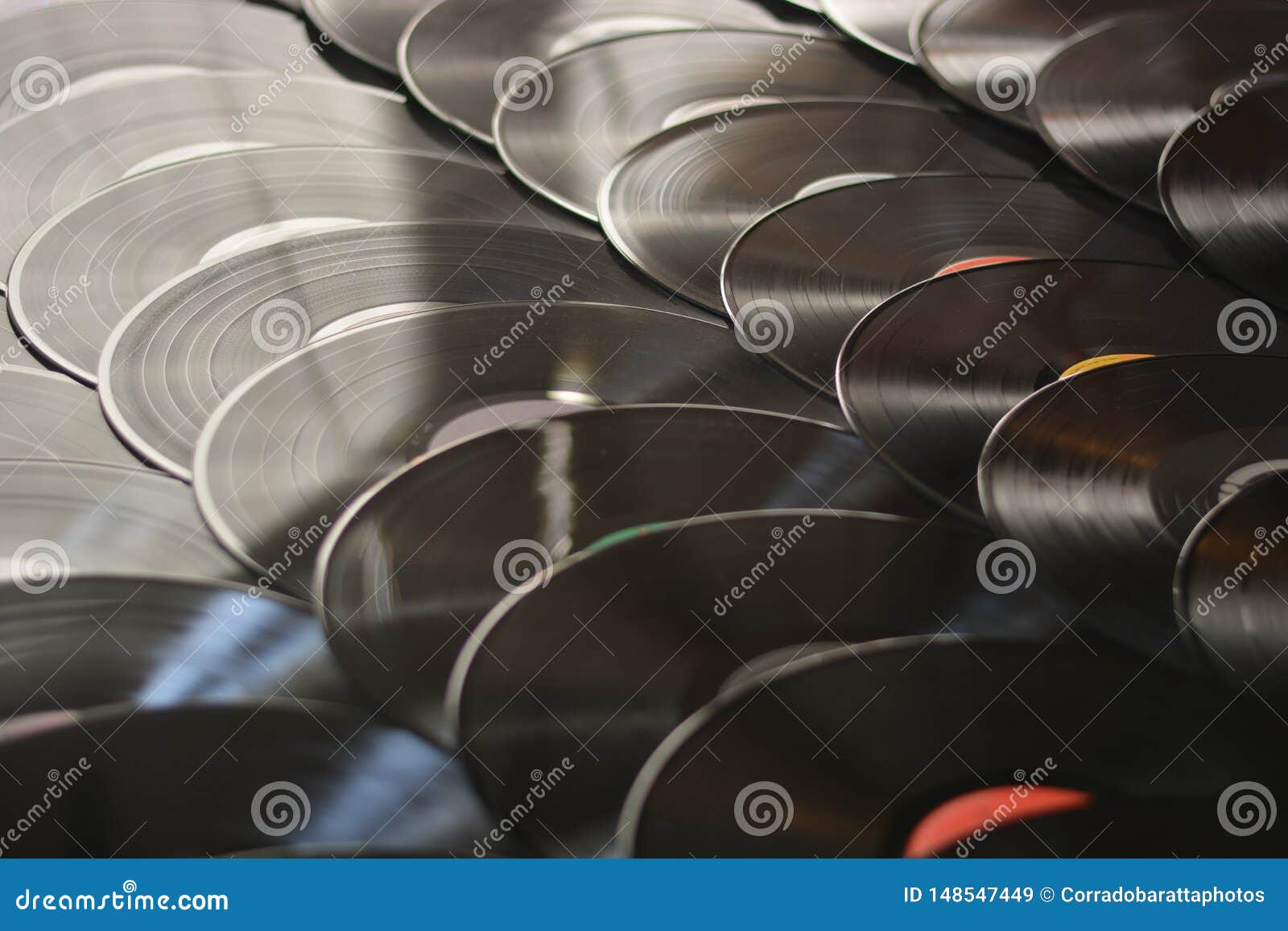 A Collection of 80`s Vinyl Records Stock Image - Image of keys, hong ...