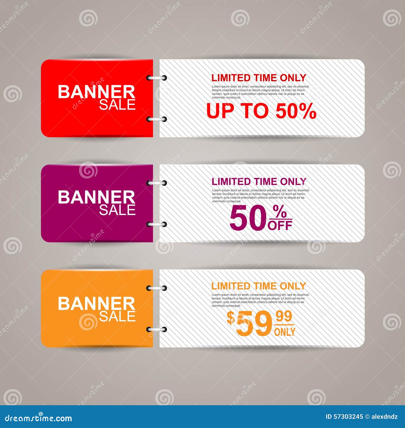 Collection sale banners stock vector. Illustration of paper - 57303245