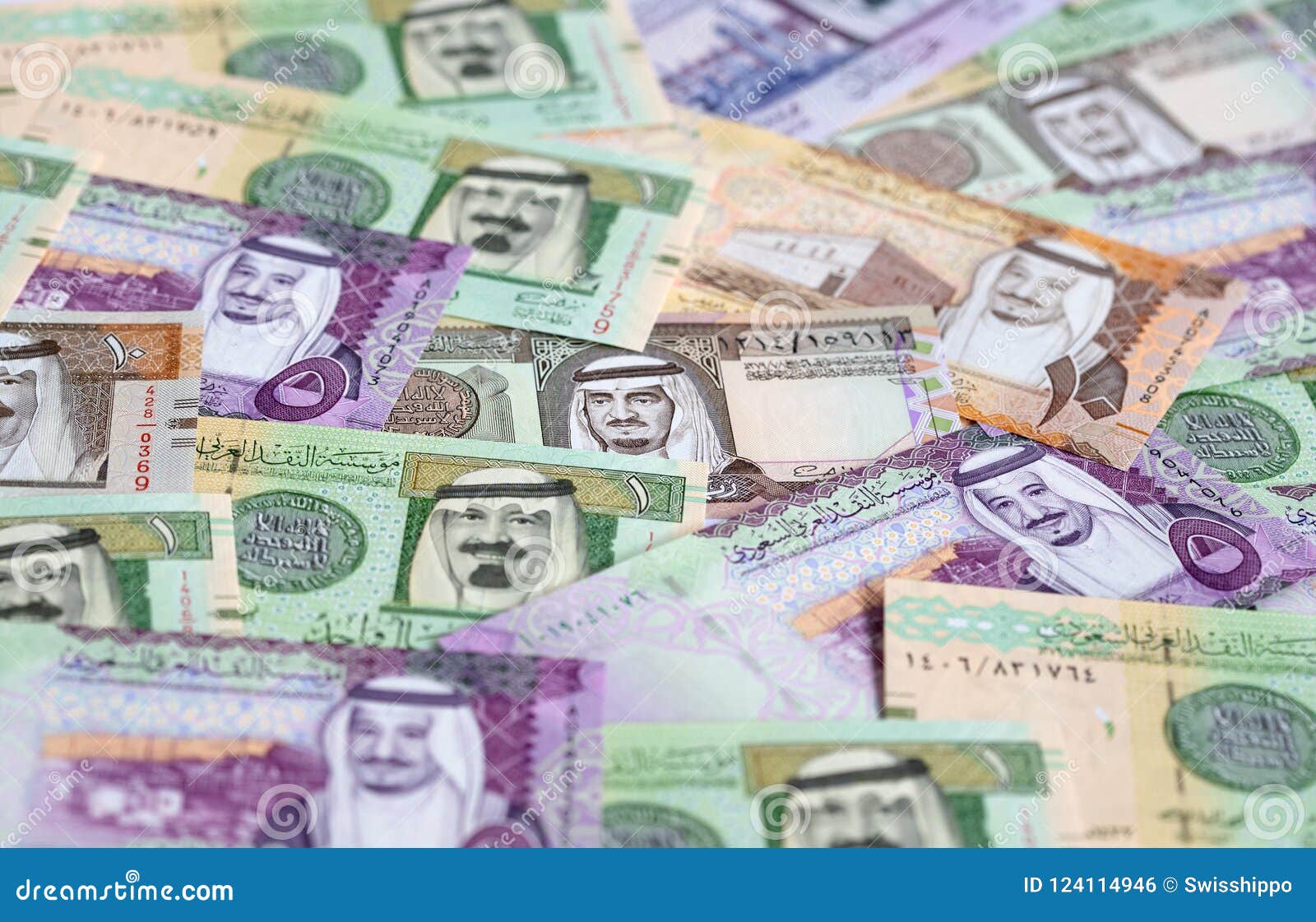 Banknotes stock photo. Image of credit, abdulaziz, economy - 124114946