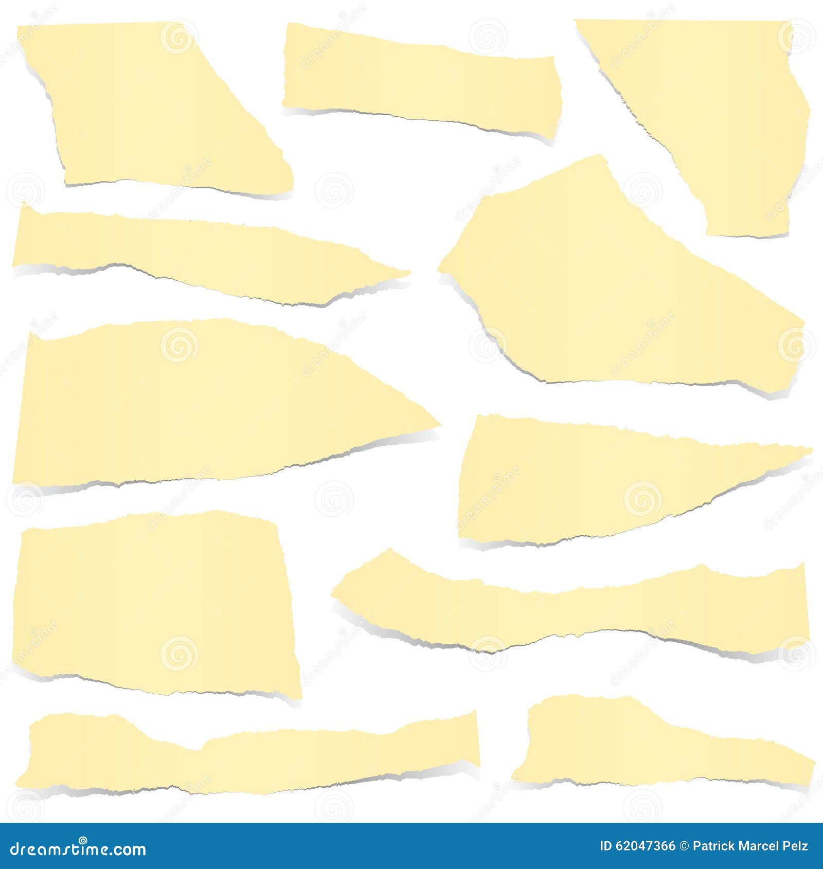 Collection Scrap Of Paper Cartoon Vector | CartoonDealer.com #195283035