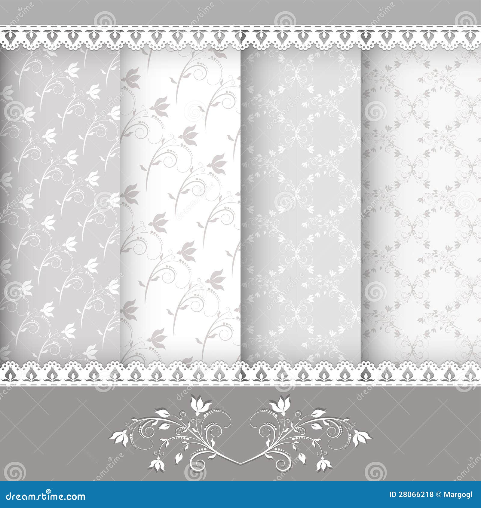 Collection for Scrapbook. Patterns Stock Vector - Illustration of knot ...