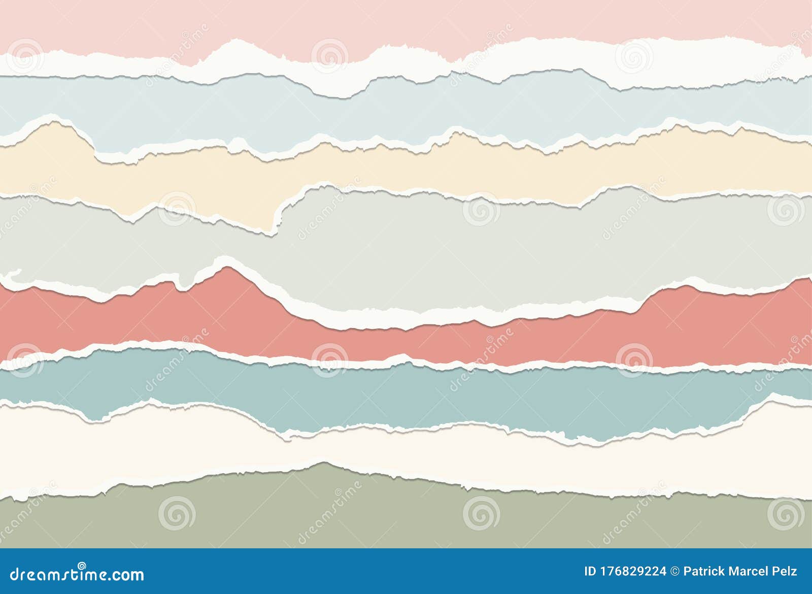 Seamless paper rips stock vector. Illustration of vintage - 176829224