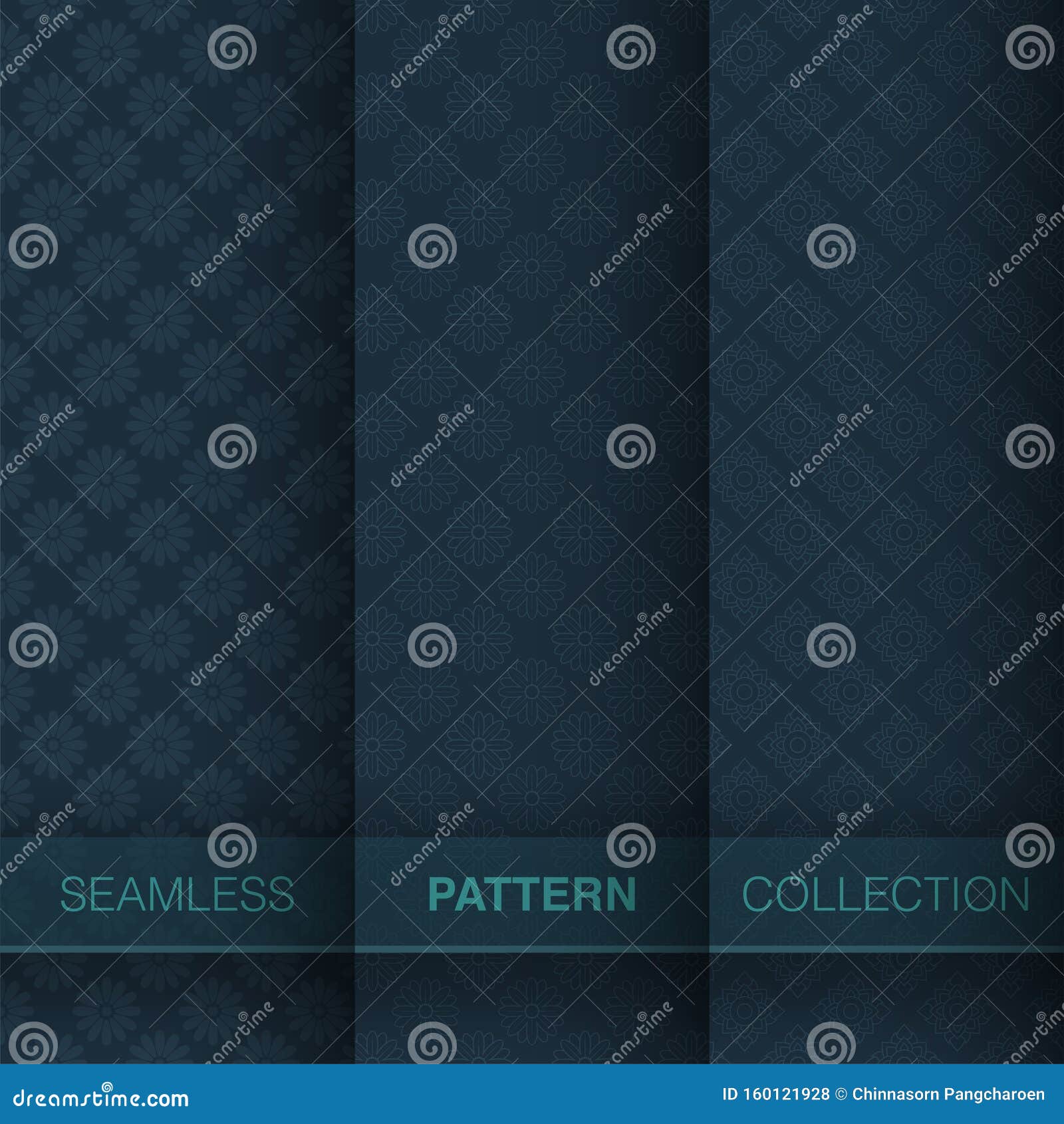 Seamless Pattern Collection Stock Vector - Illustration of elegant ...