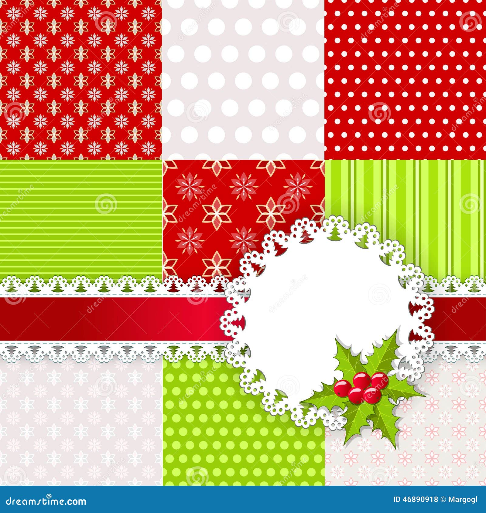 Collection Seamless Patterns for Scrapbook. Stock Vector - Illustration ...