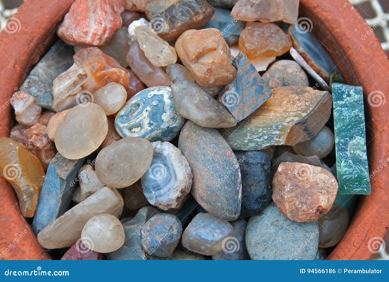 COLLECTION of SEMI-PRECIOUS STONES Stock Photo - Image of green, browns ...