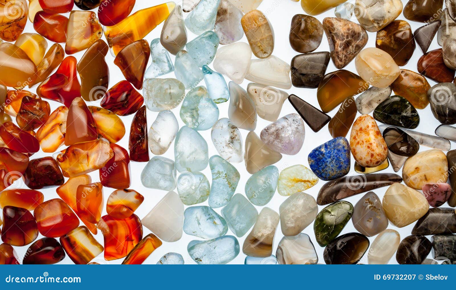 A Collection of Semi-precious Stones Stock Image - Image of rock ...