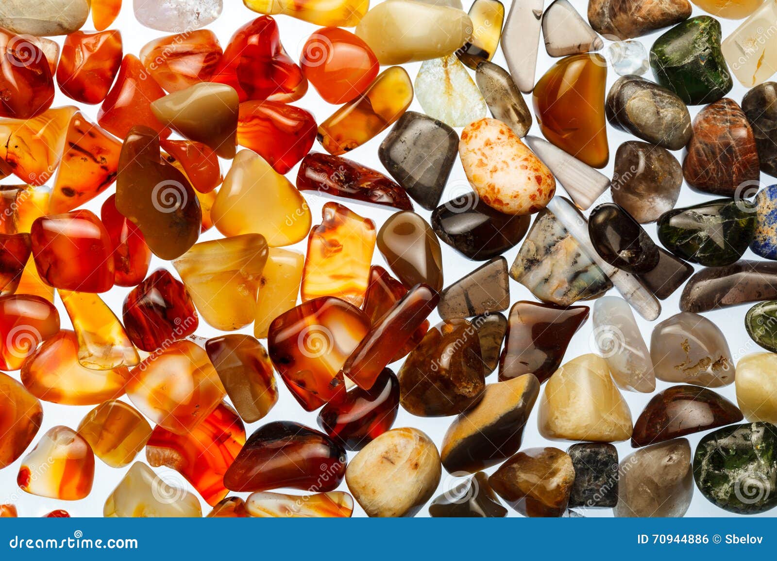 Collection of Semi-precious Stones Stock Photo - Image of rock ...