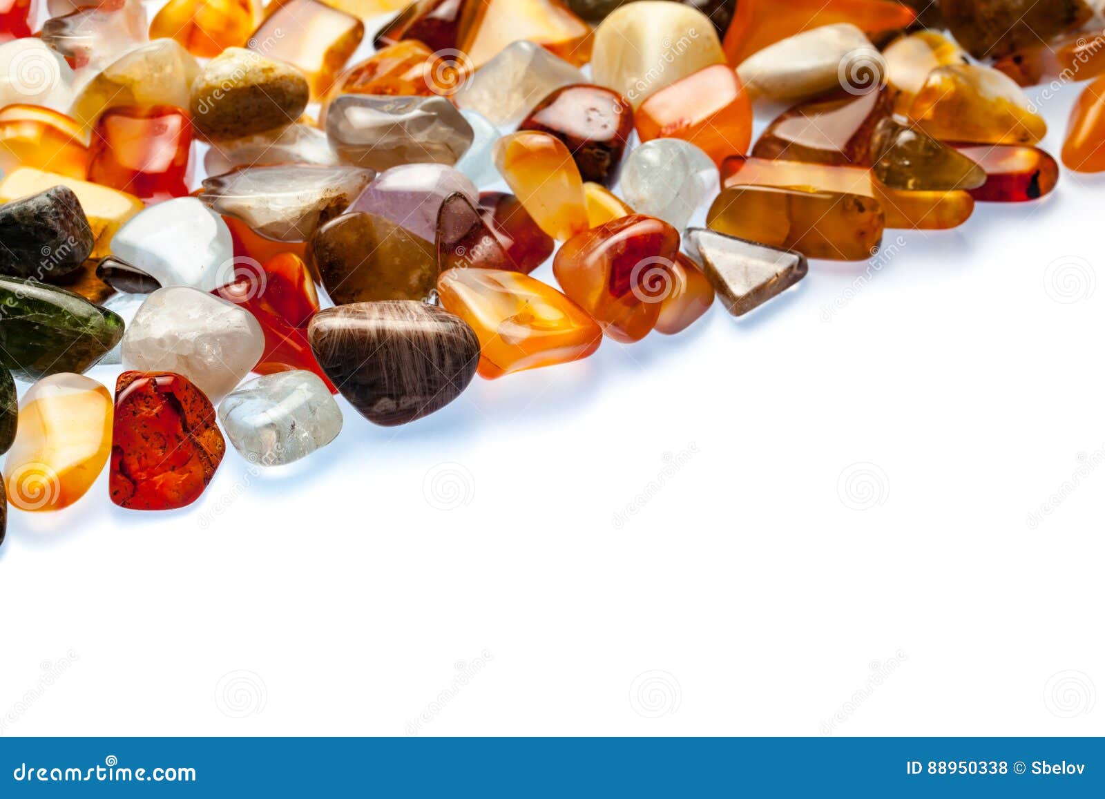 Collection of Semi-precious Stones Stock Photo - Image of crystals ...