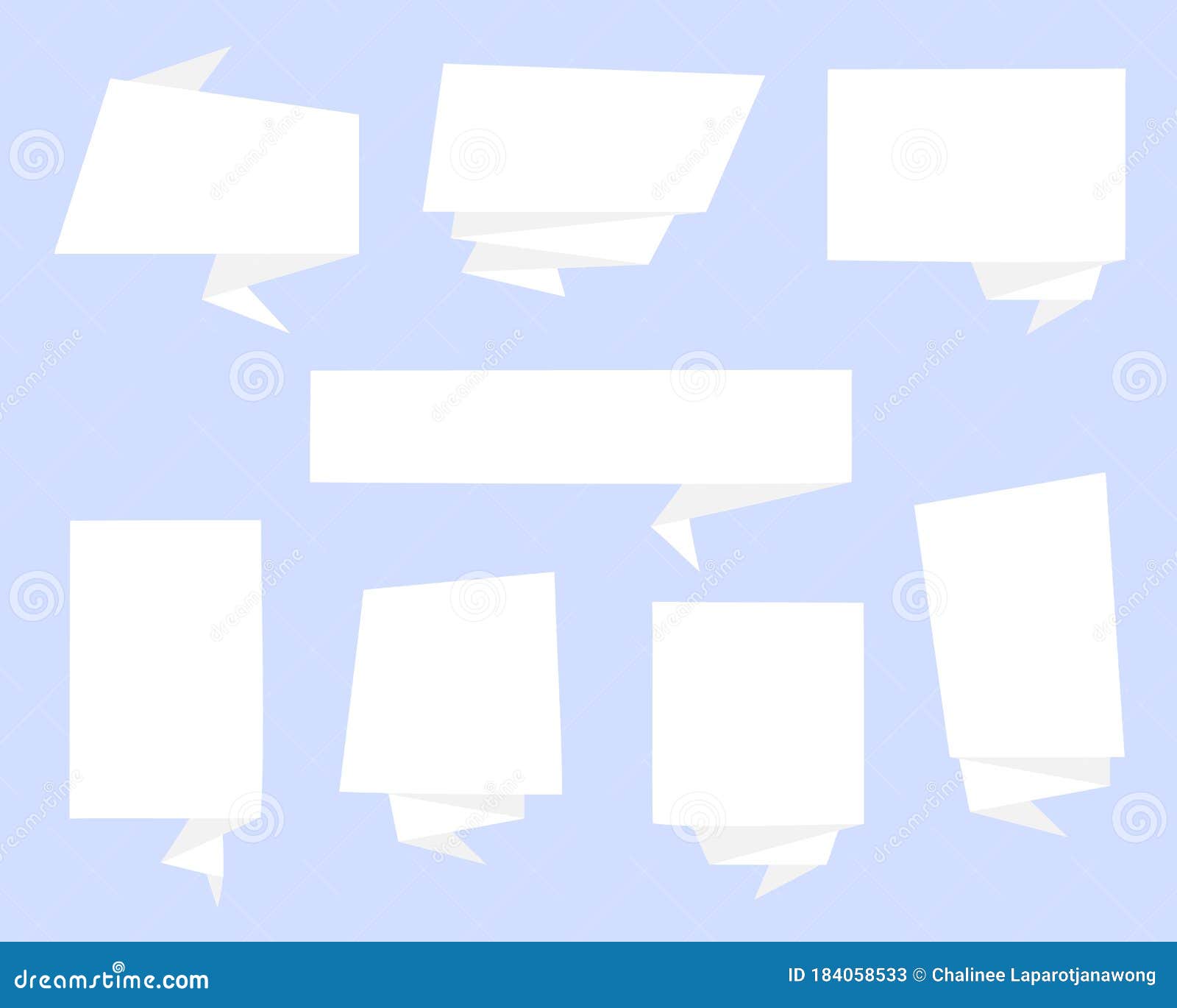 Paper Speech Bubbles Infographics Cartoon Vector | CartoonDealer.com ...