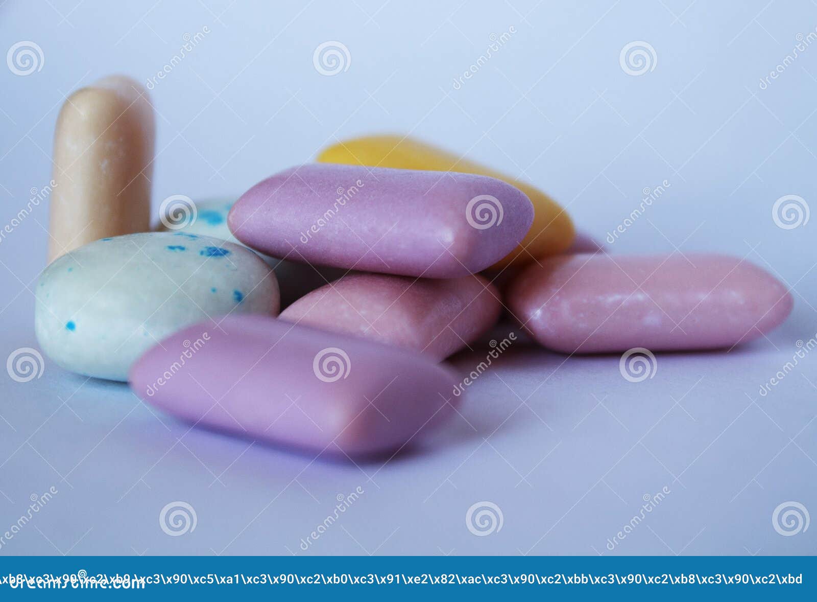 Collection Set of Chewing Gum Stock Photo - Image of calorie, clear ...
