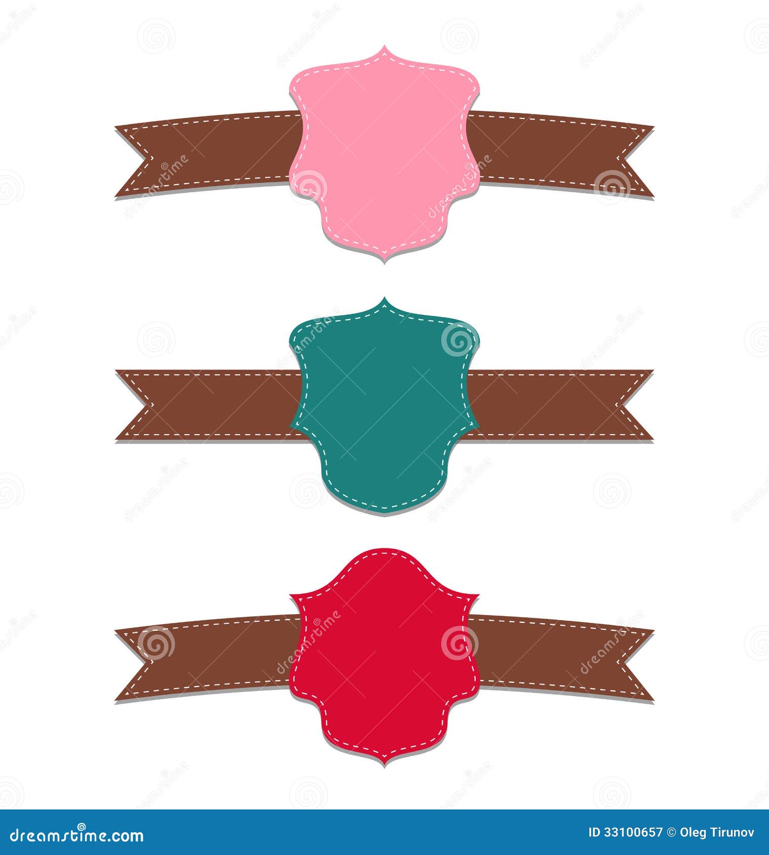 Collection Set Colorful Labels, Geometric Emblems Stock Vector ...
