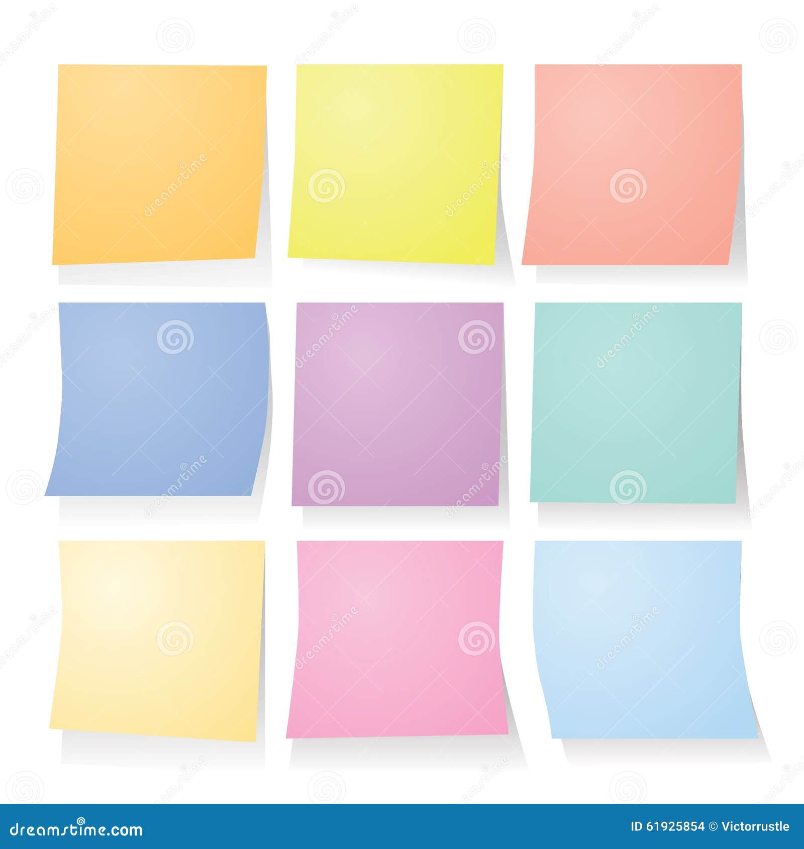 Colorful Post It Notes On Transparent Board With Graphs And Percentages ...