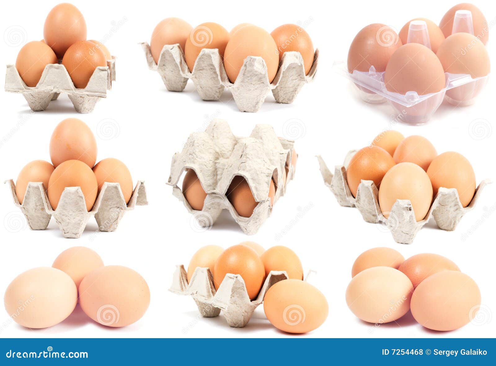 Collection sets of eggs stock photo. Image of chicken - 7254468