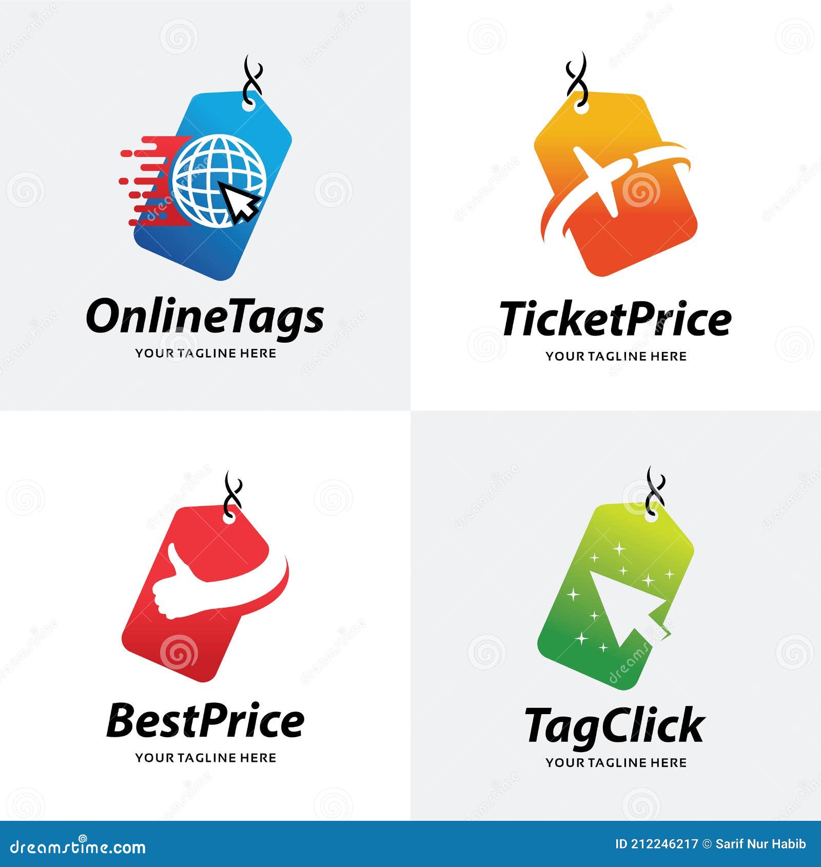 Collection of Shop Label Logo Template Design Template Stock Vector ...