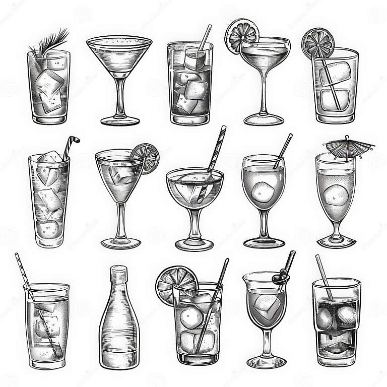 This Collection Showcases an Array of Intricately Designed Alcohol and ...