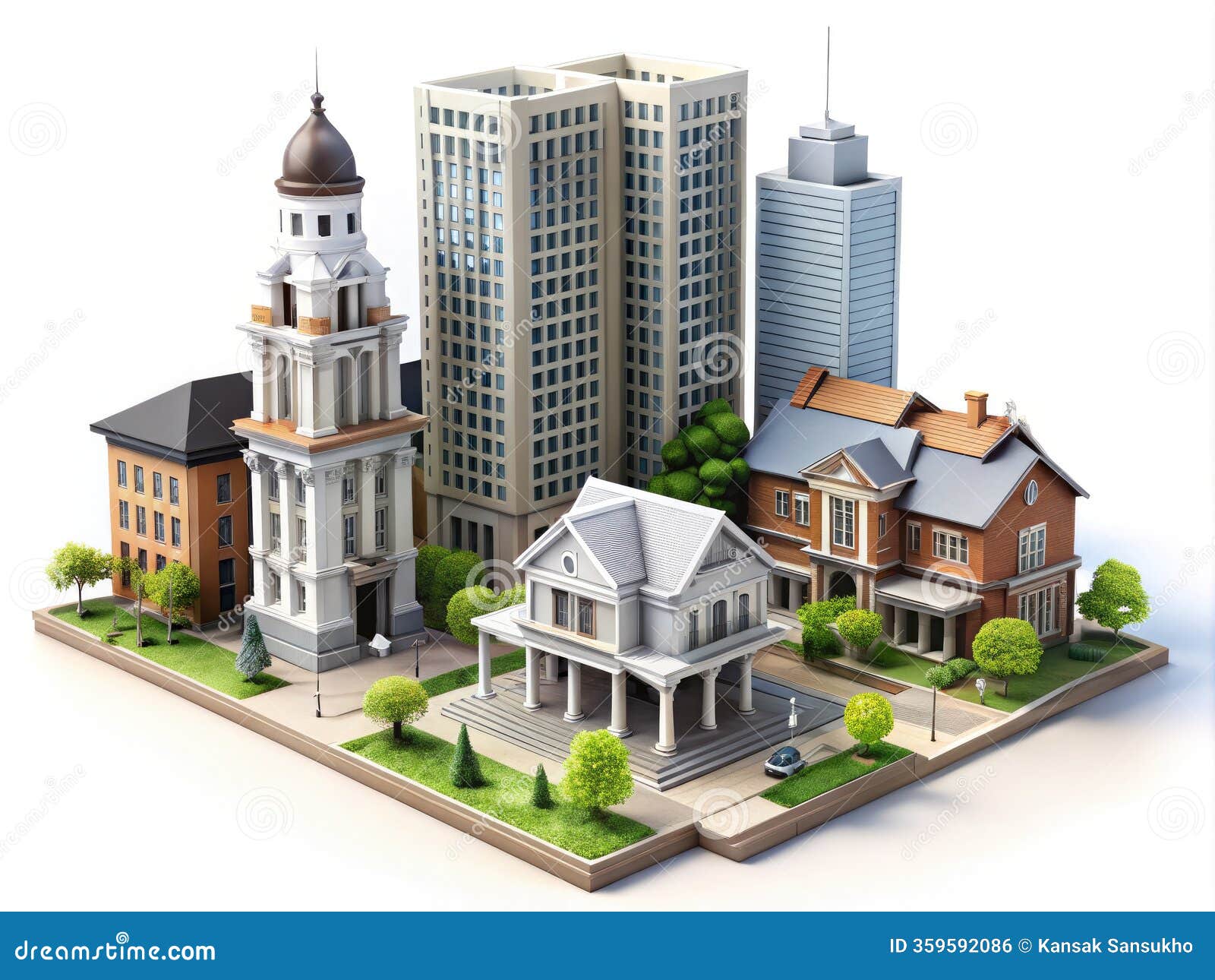 Embassy Set 9 Collection Cartoon Vector | CartoonDealer.com #97791401