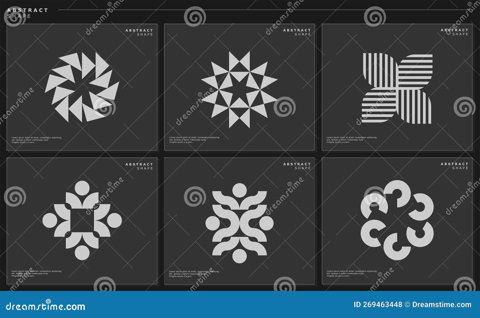 Simple, Basic Frame / Border Icons Isolated On White In 5 Color Cartoon ...