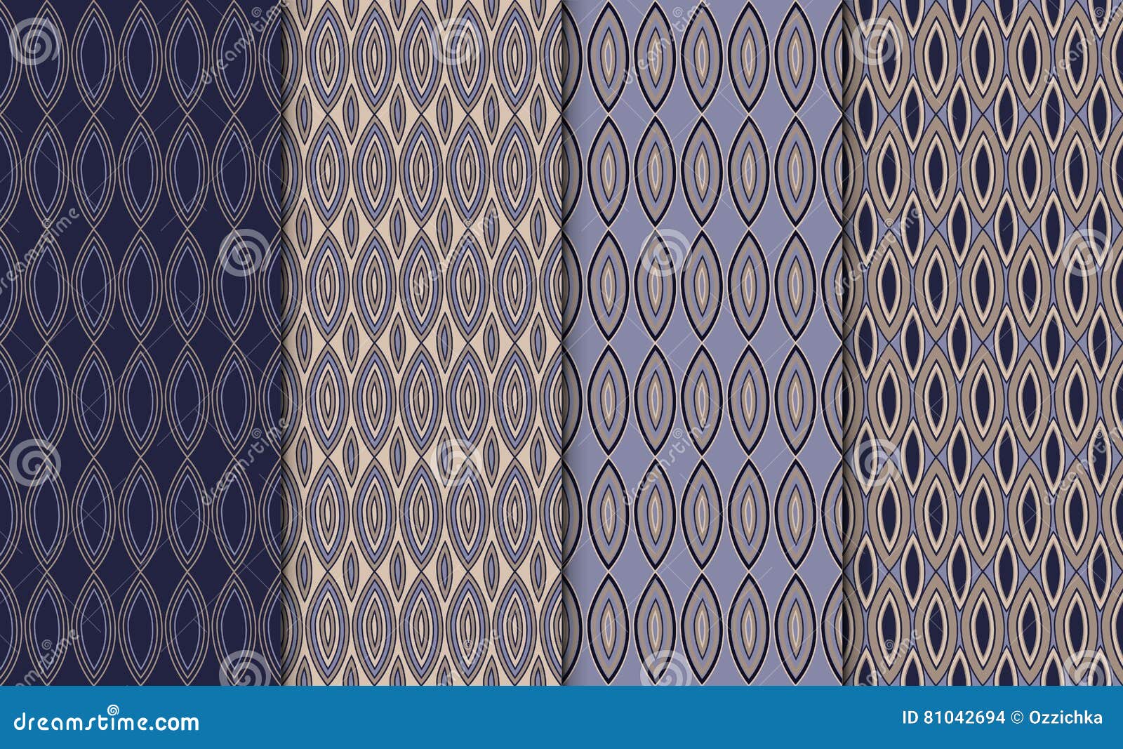 Collection of Simple Geometric Pattern Textures. Set of 4 Backgrounds ...