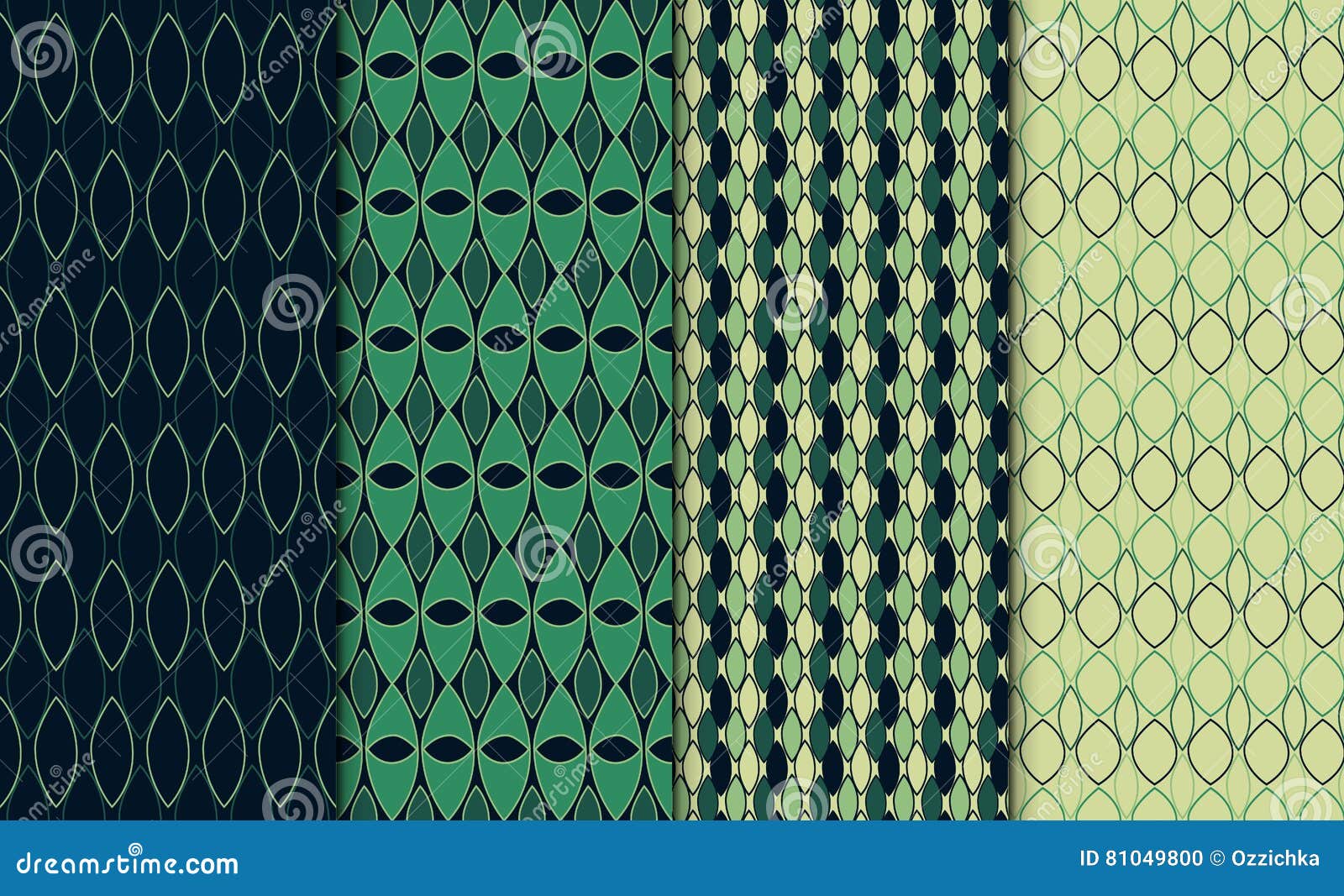 Collection of Simple Geometric Pattern Textures. Set of 4 Backgrounds ...