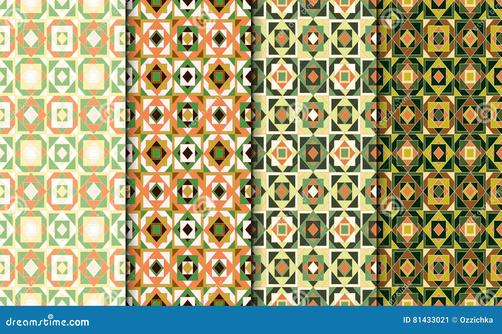 Collection of Simple Geometric Pattern Textures. Set of 4 Backgrounds ...