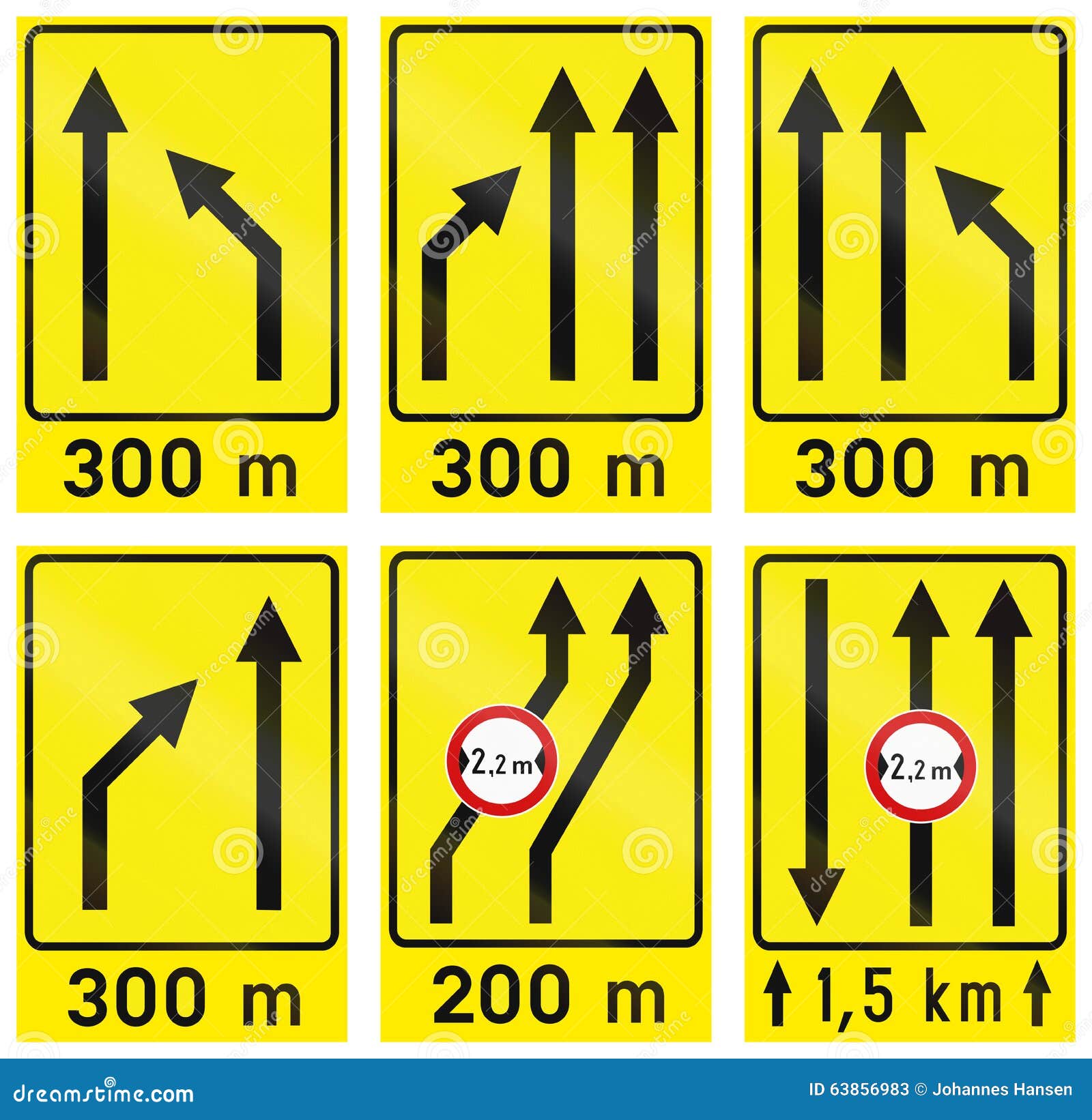 Collection Of Slovenian Guide Road Signs Royalty-Free Stock Photo ...