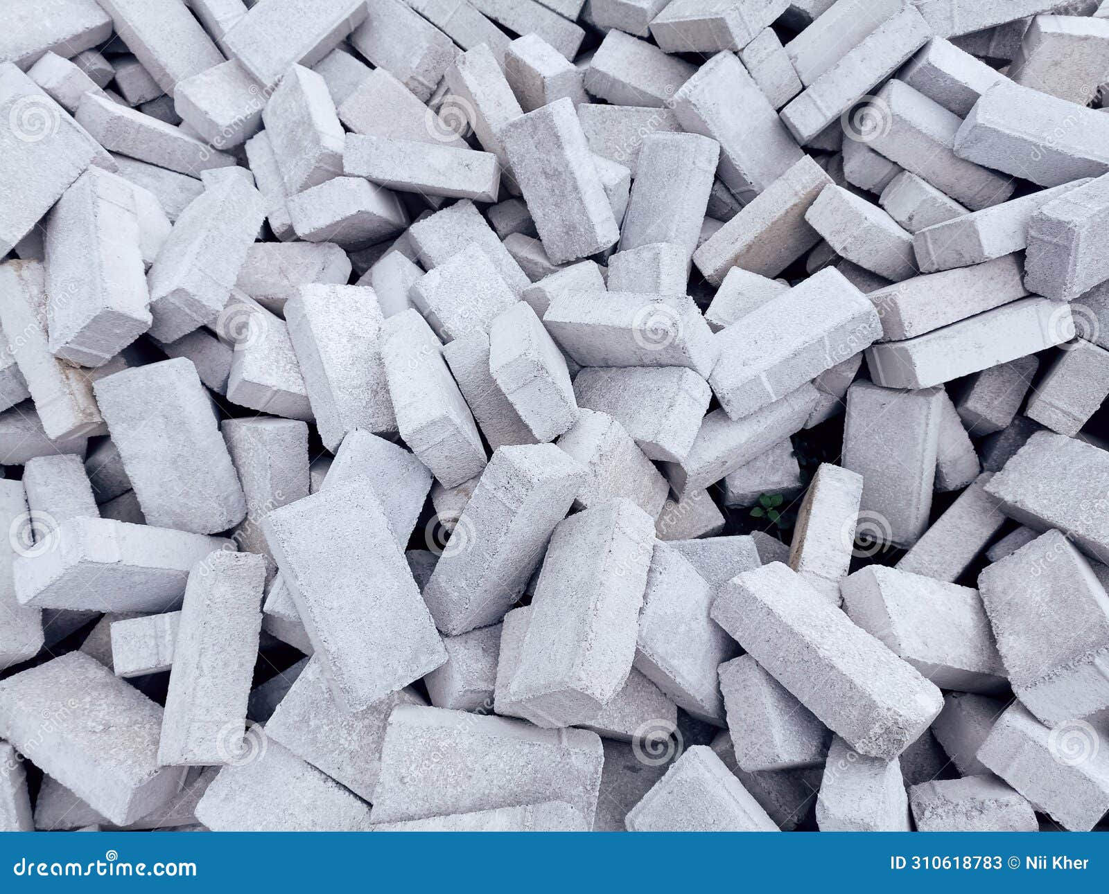 A Collection of Small Bricks for Building Construction Stock Image ...