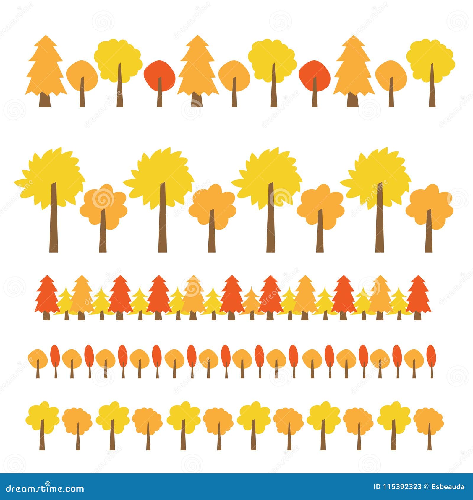 Small Cute Modern Cartoon Tree Stock Vector - Illustration of ecology ...