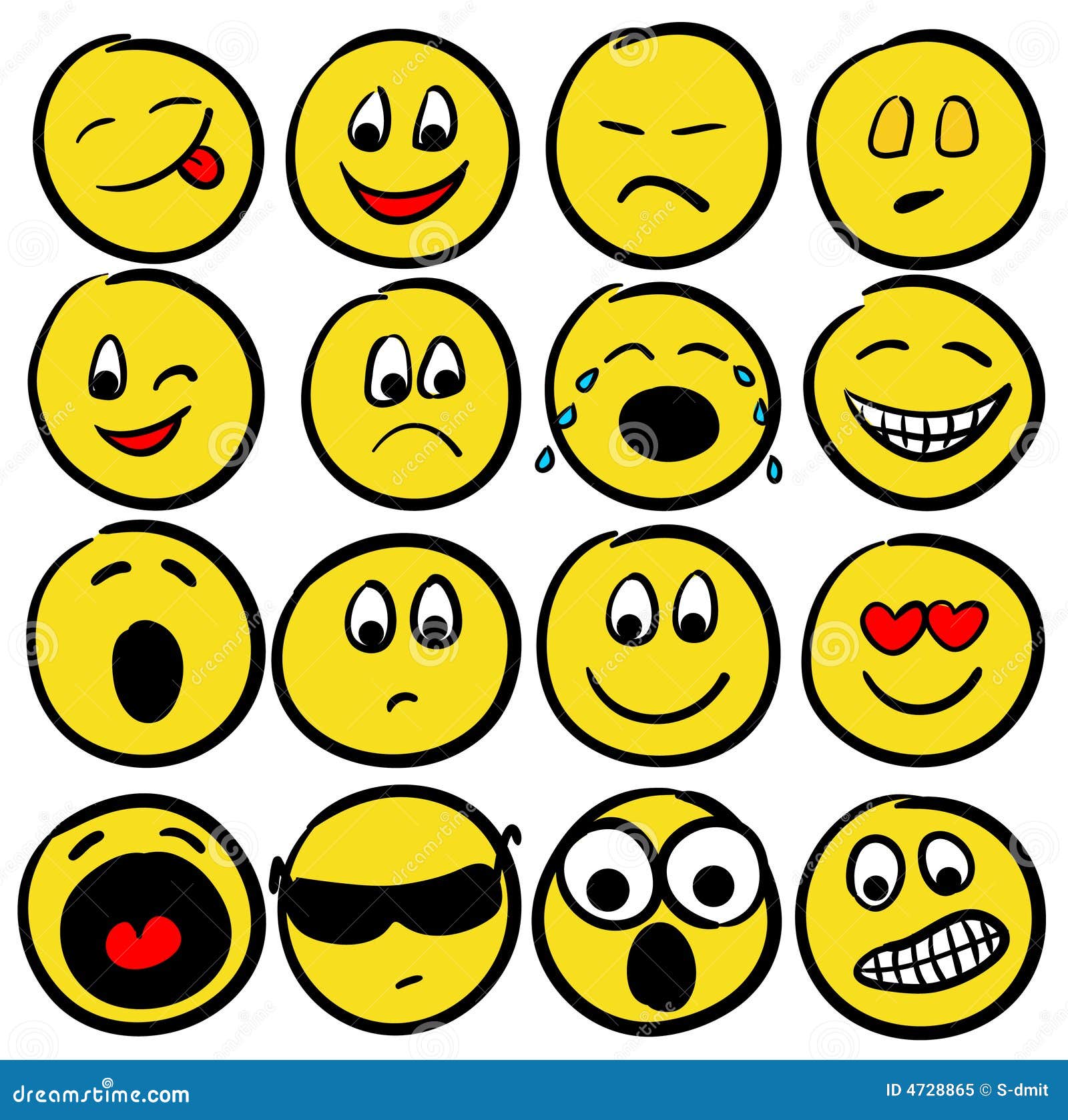 Collection of smiles stock vector. Illustration of confusion - 4728865