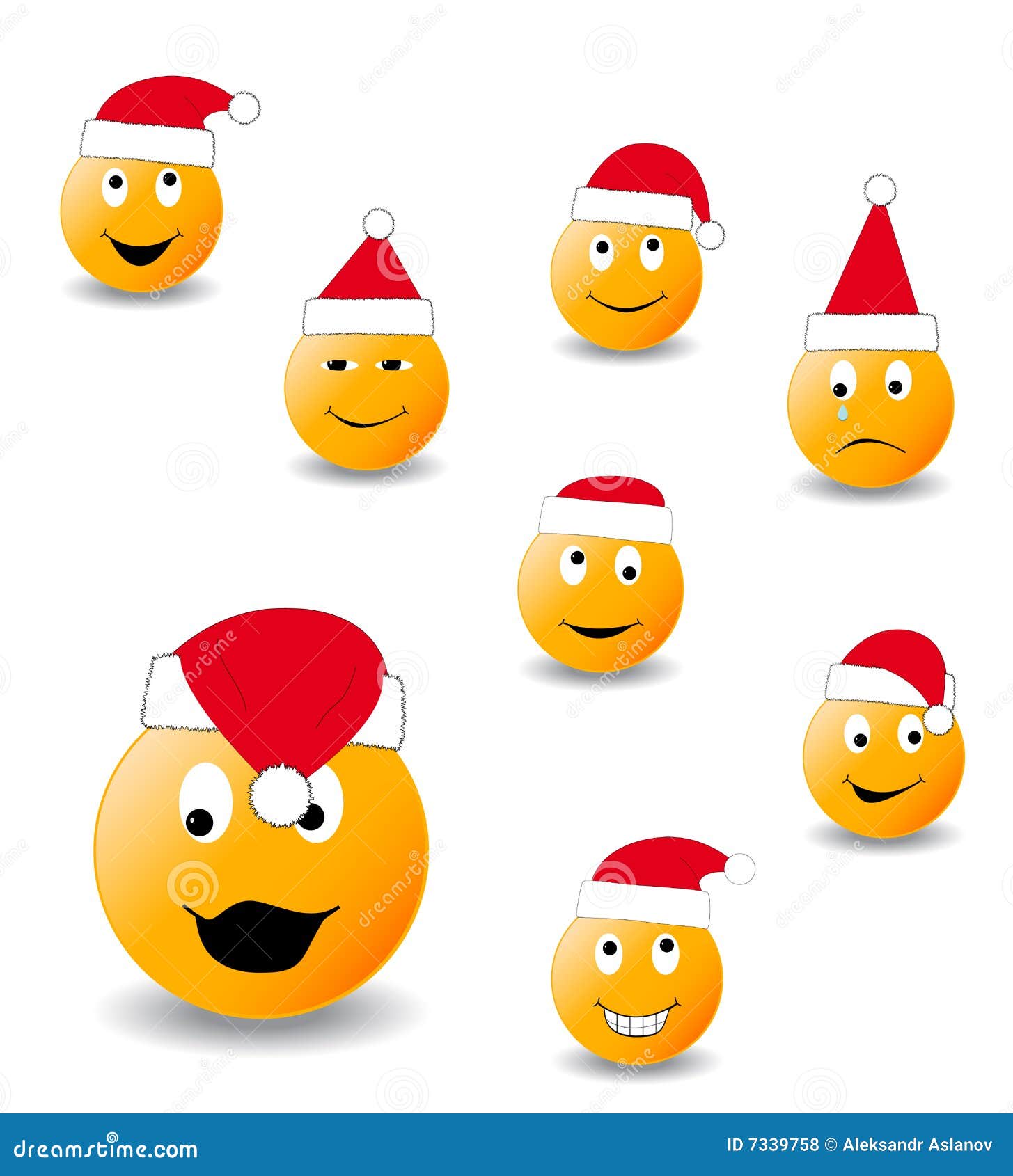 Collection of smiles stock illustration. Illustration of smilies - 7339758