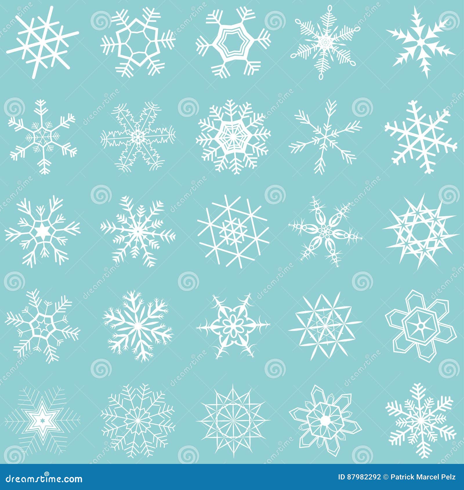 Collection of snow stars stock vector. Illustration of frost - 87982292