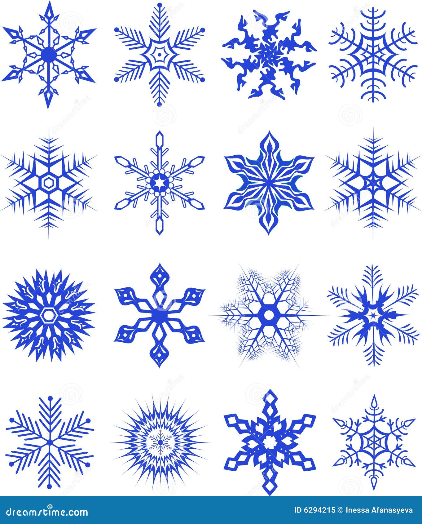 Collection of Snowflakes3. Vector Illustration Stock Vector ...