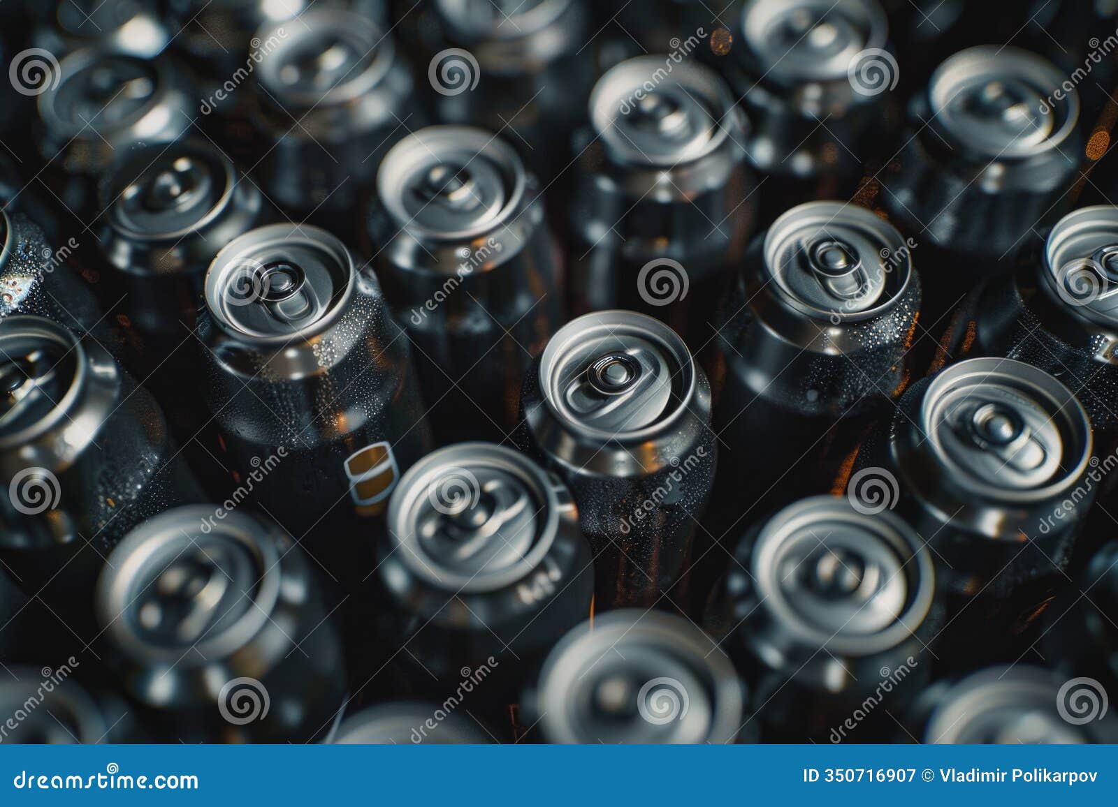 A Collection of Soda Cans Stacked High on Top of Each Other Stock Image ...