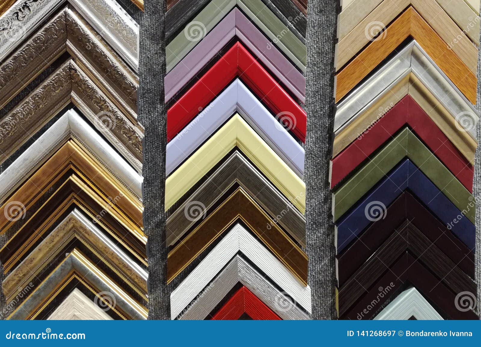 A Collection of Solid Wood Photo Picture Frame Corner Samples are ...
